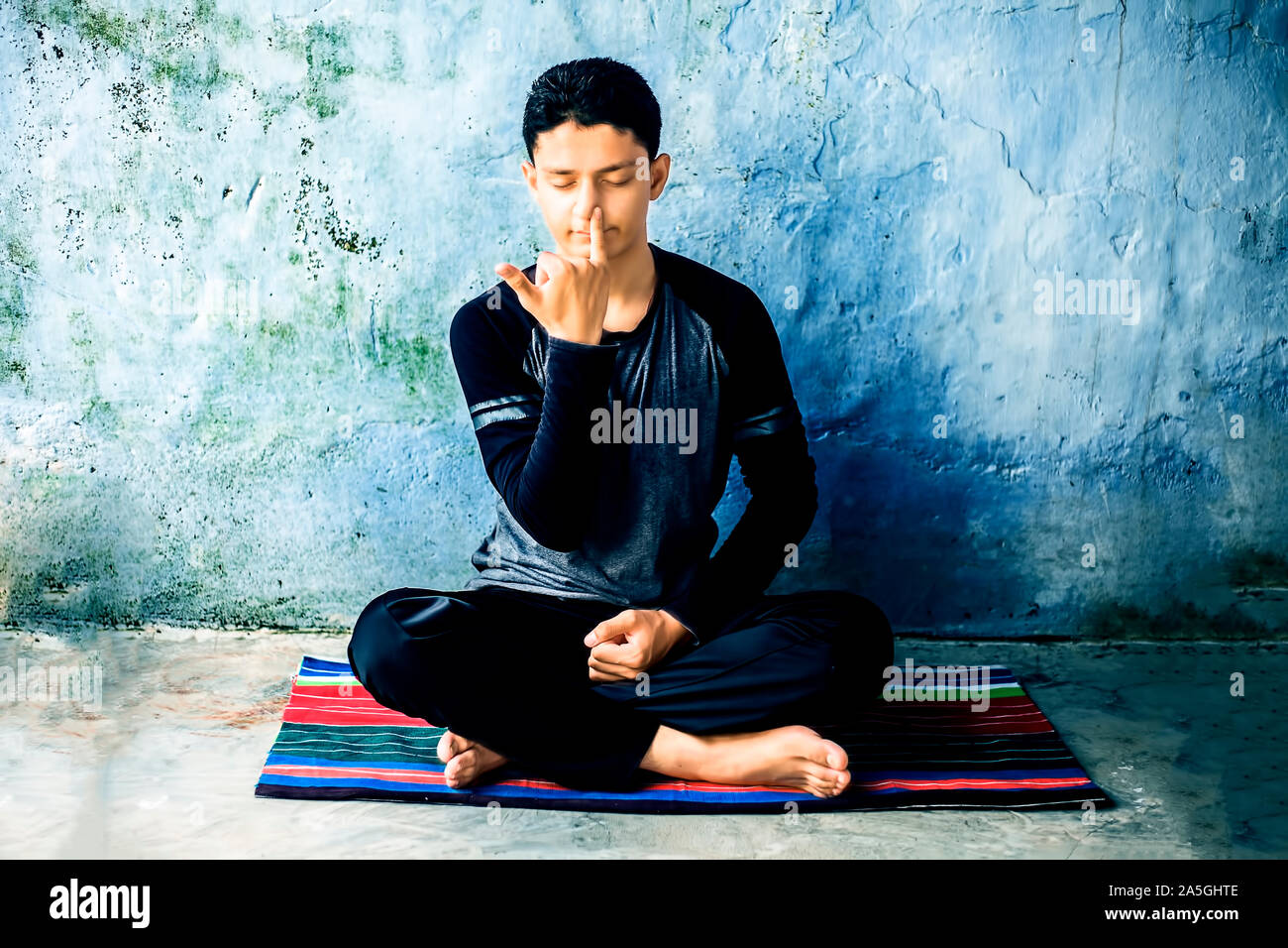 Pranayam hi-res stock photography and images - Alamy