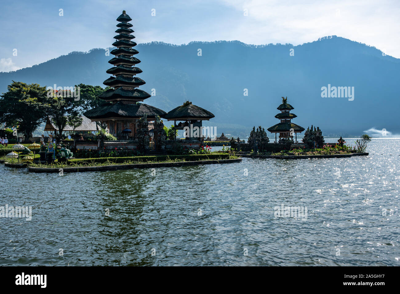 Pura Ulun Danu Beratan the famous water temple on Lake Bratan Bali ...
