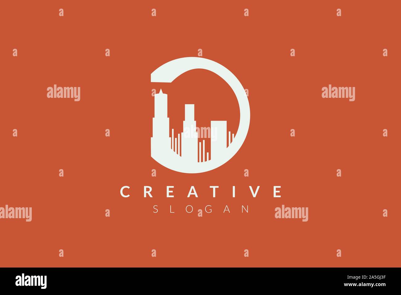 Vector design of abstract building form. Minimalist design, flat logo ...