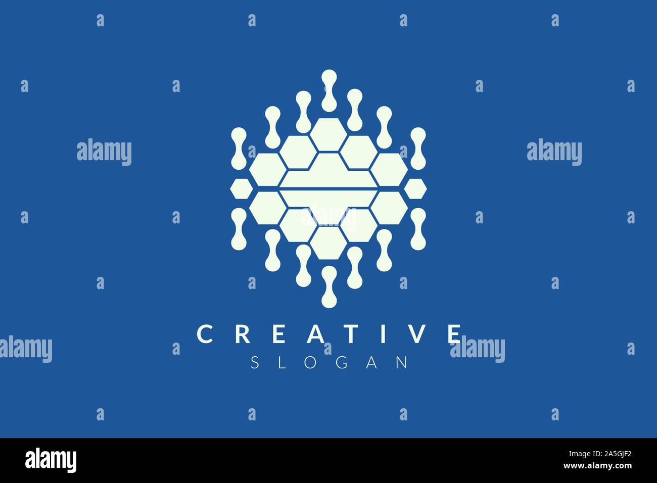 Vector design of brain style with various abstract shape. Simple brain ...