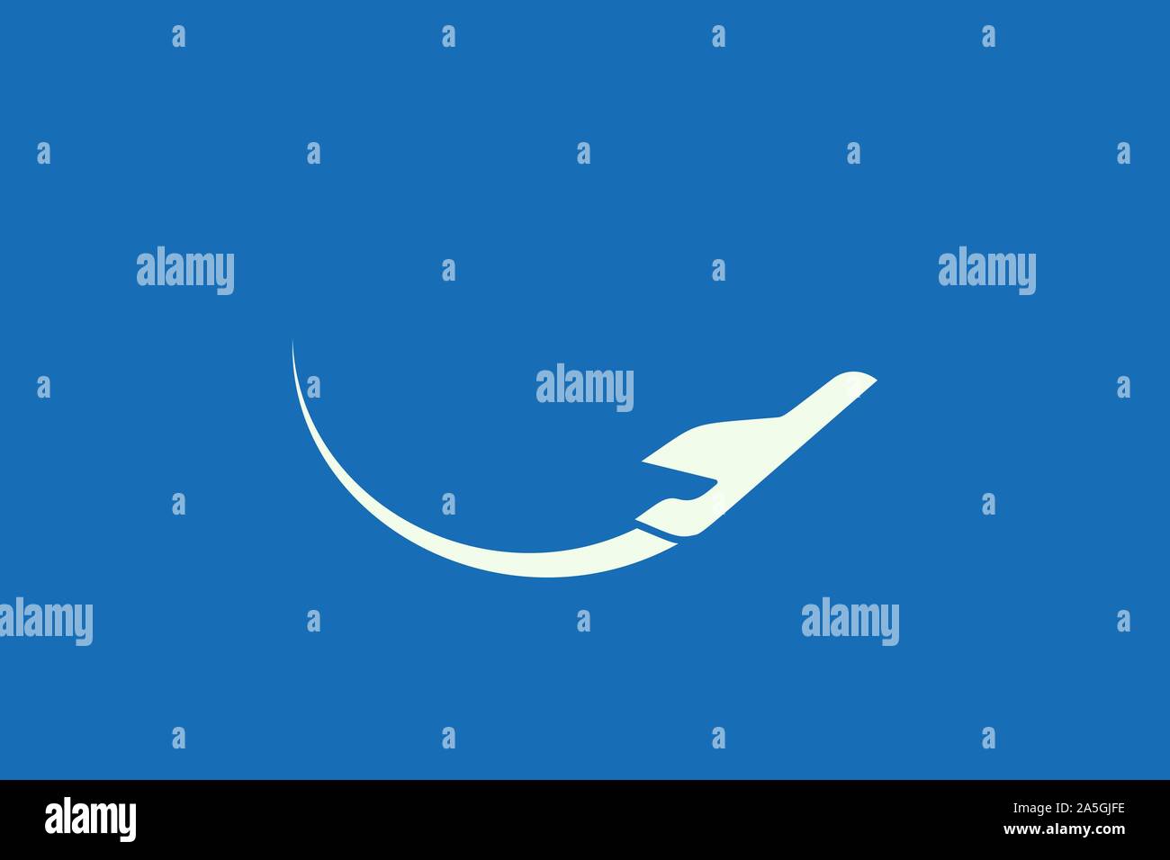 Vector illustration of plane shape design. Minimalist and simple logo ...