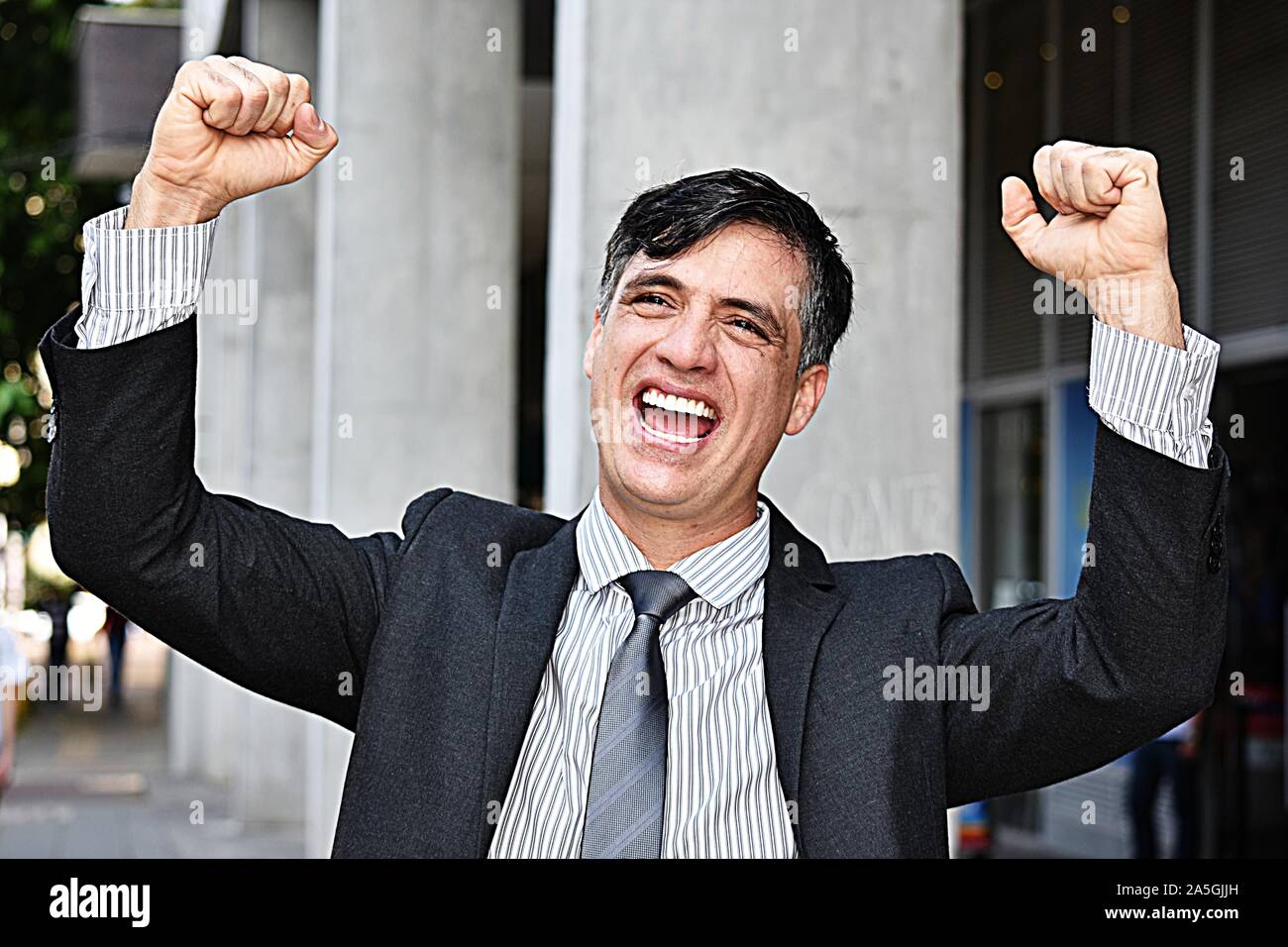 Successful Business Man Wearing Suit Stock Photo - Alamy