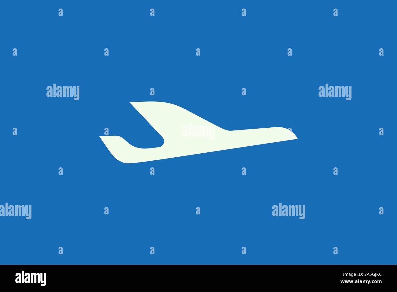Vector illustration of plane shape design. Minimalist and simple logo ...