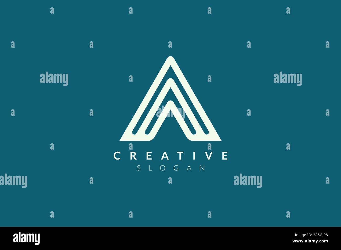 Vector illustration of abstract triangle shape design. Minimalist and ...