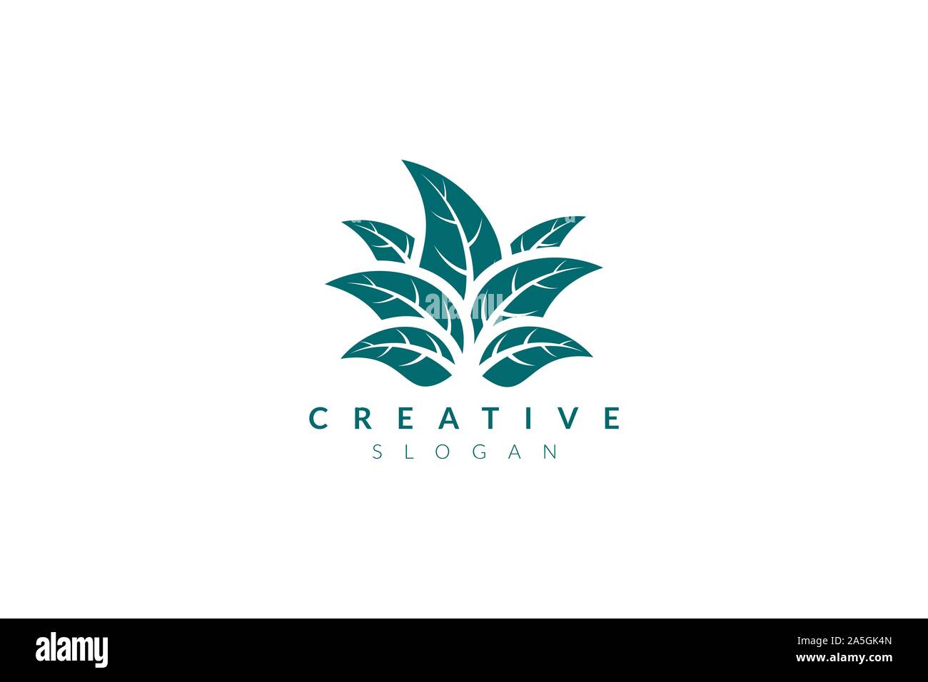 Vector design leaf various abstract shape. Minimalist leaf design, flat ...