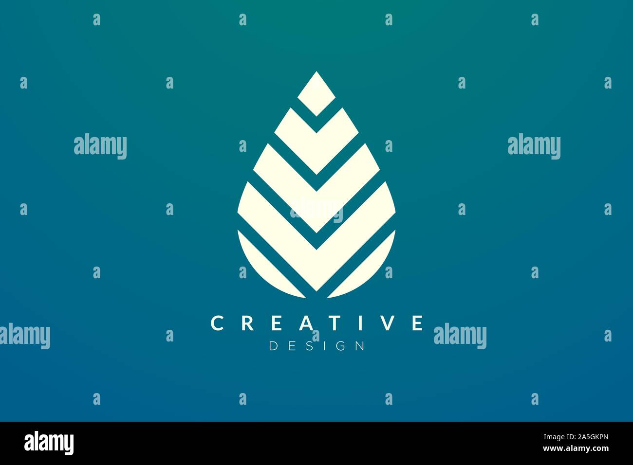 Minimalist abstract shaped water drop logo design. Simple and modern ...