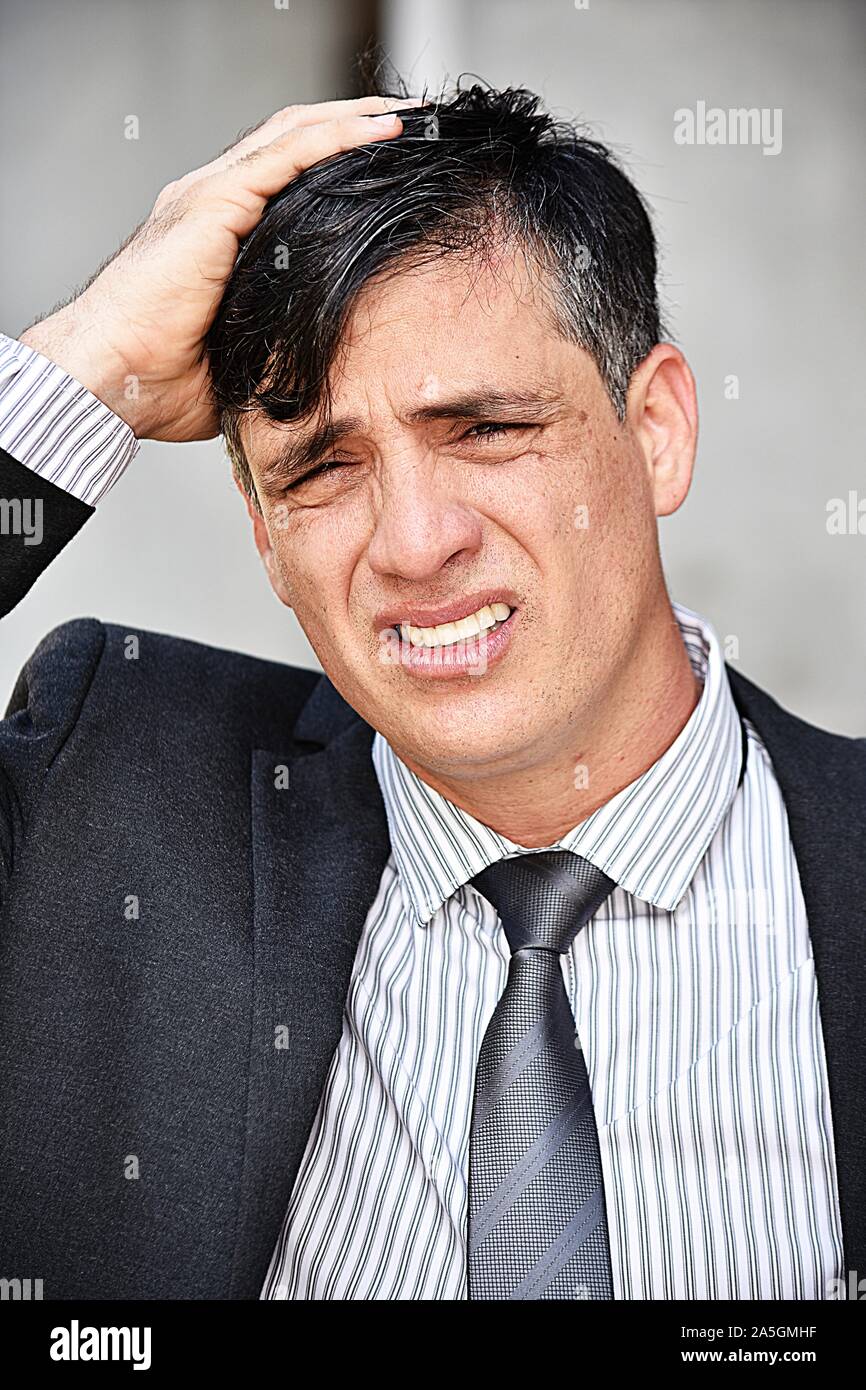 Business Man And Confusion Stock Photo - Alamy