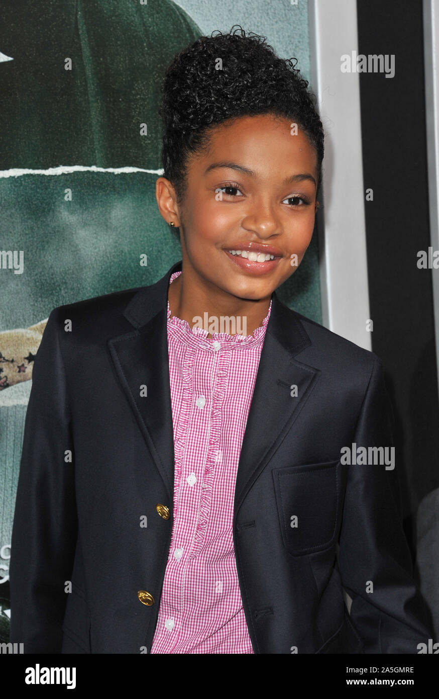LOS ANGELES, CA. October 15, 2012: Yara Shahidi at the Los Angeles ...