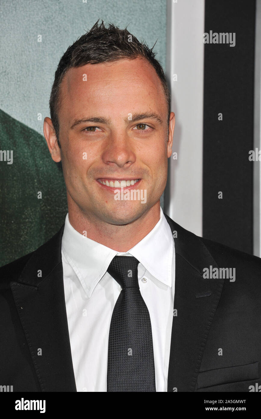 LOS ANGELES, CA. October 15, 2012: Olympic & Paralympic athlete Oscar ...