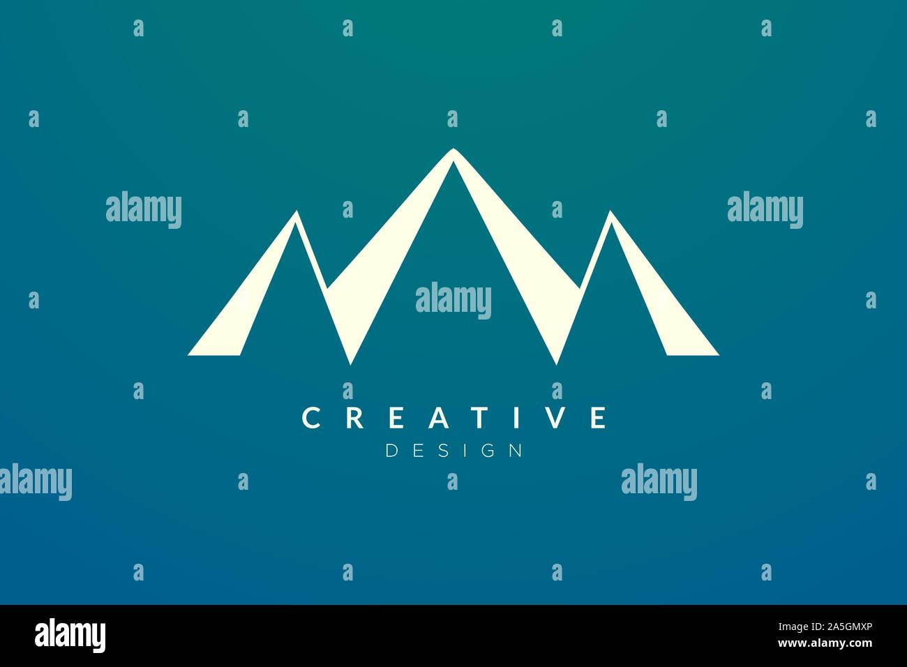 Triangle shaped mountain logo design. Minimalist and modern vector ...