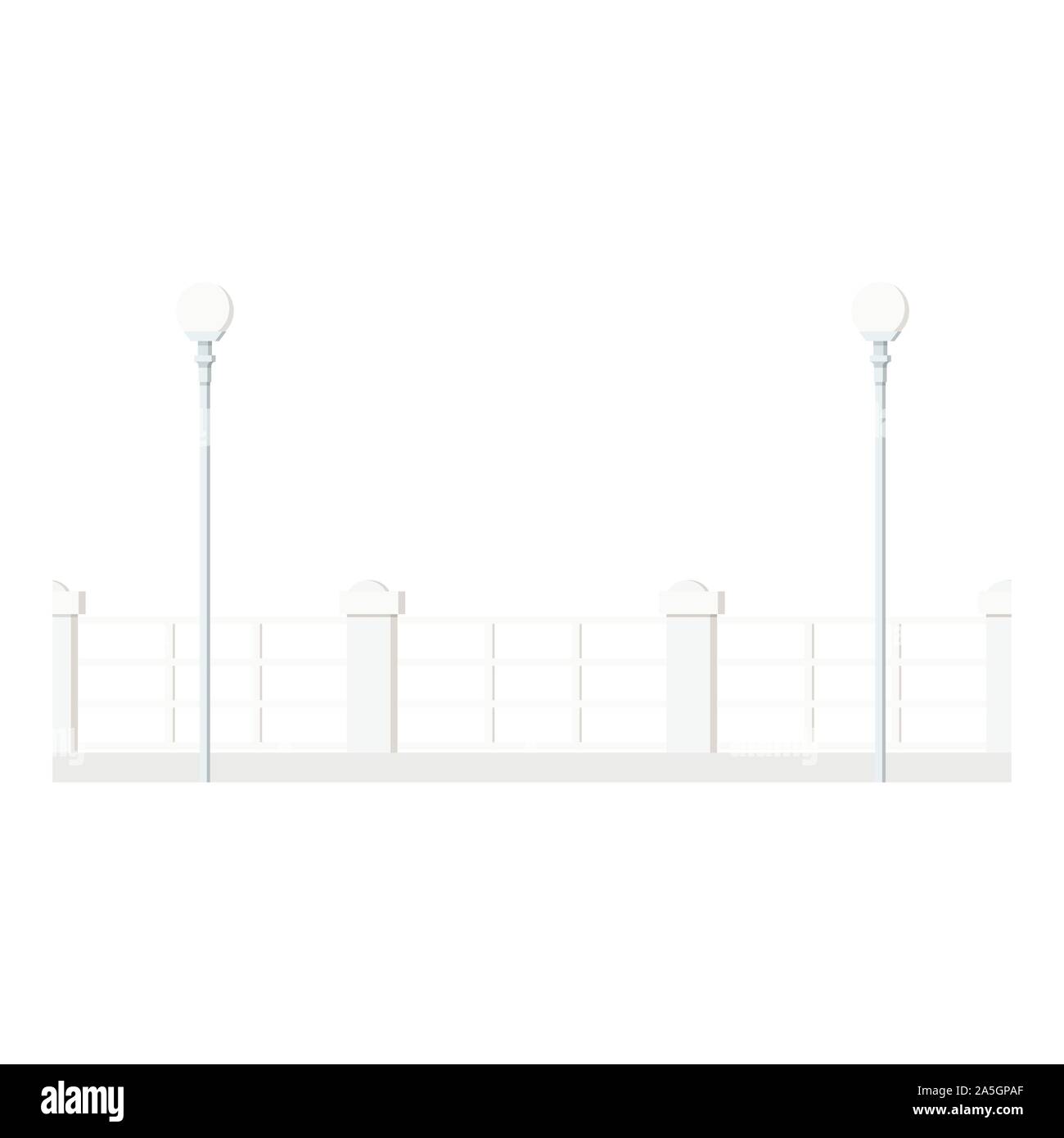 Street barrier and lamp post Stock Vector Images - Alamy