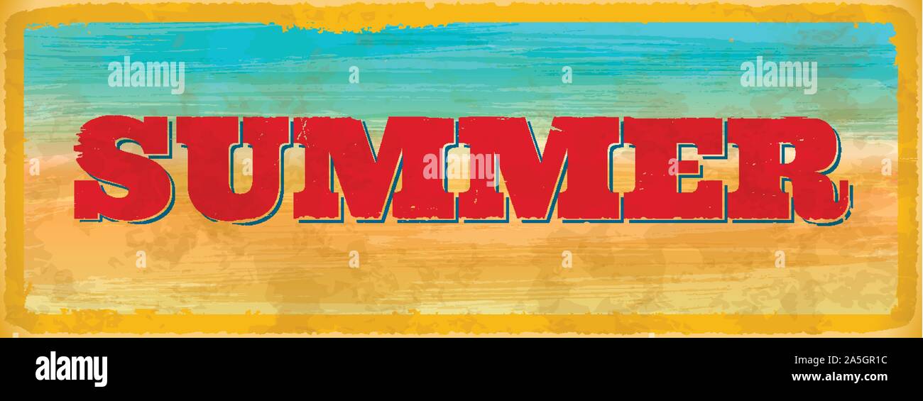 Beach wood sign text Stock Vector Images - Alamy