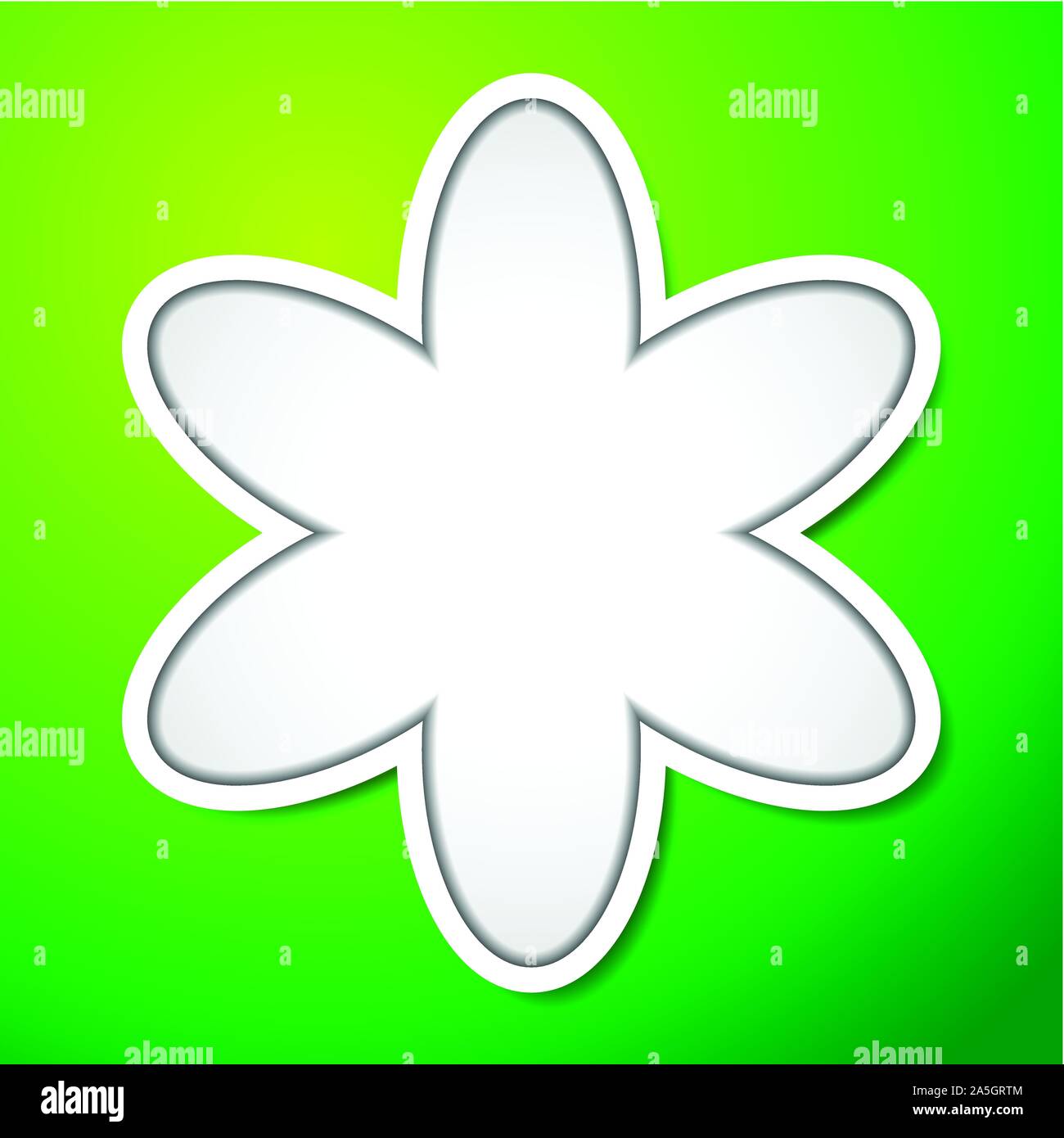 Flower sign with shadows Stock Vector Image & Art - Alamy