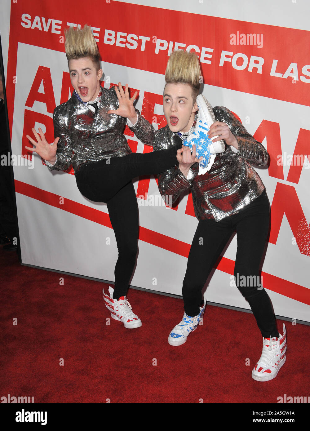 Jedward twins john edward grimes hi-res stock photography and images ...