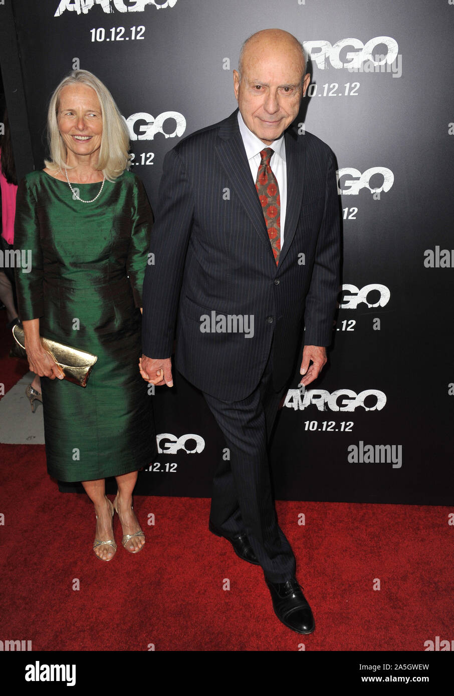 LOS ANGELES, CA. October 04, 2012: Alan Arkin & wife at the Los Angeles ...