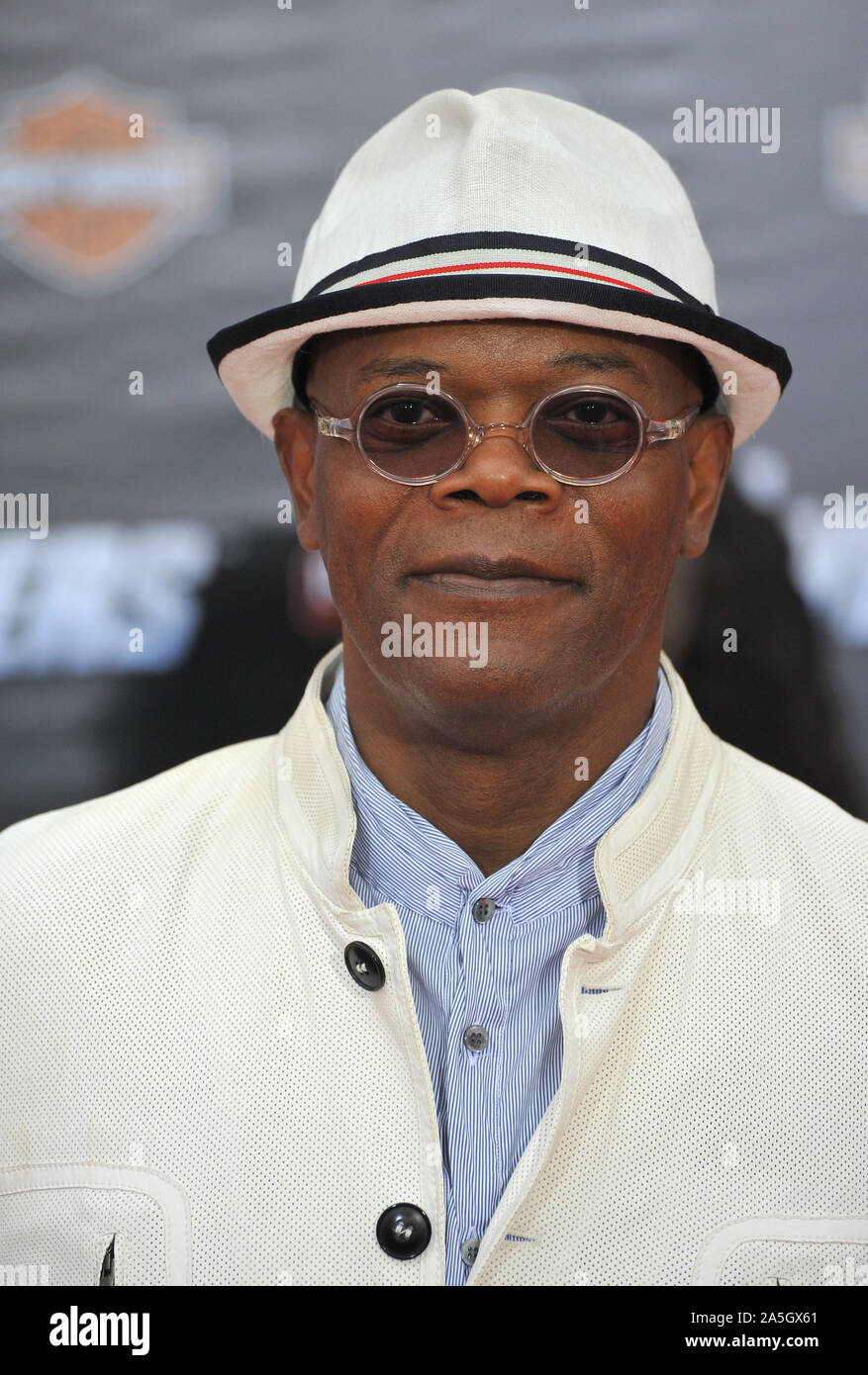 LOS ANGELES, CA. April 11, 2012: Samuel L. Jackson at the world ...