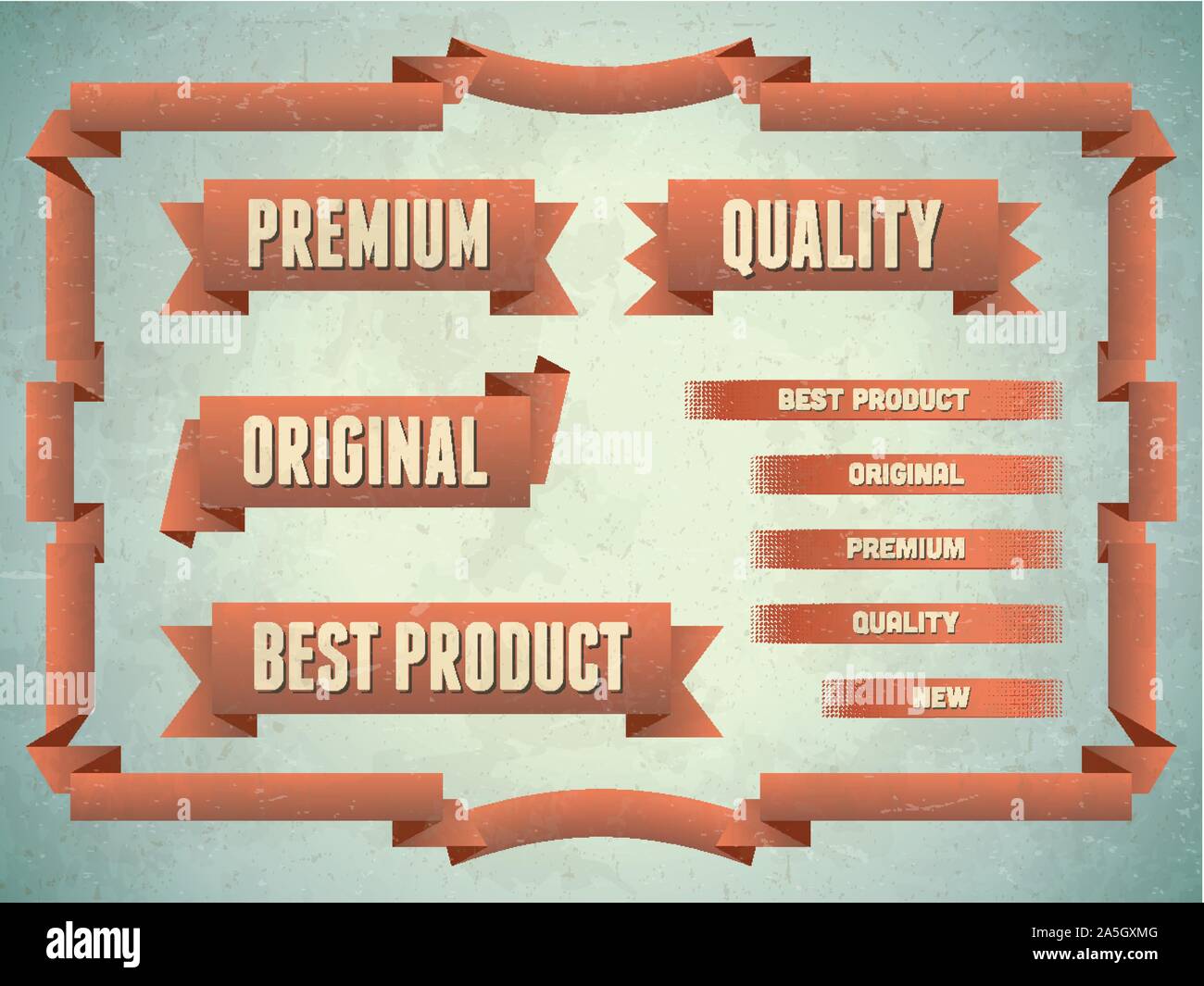 Set of vintage ribbons Stock Vector Image & Art - Alamy