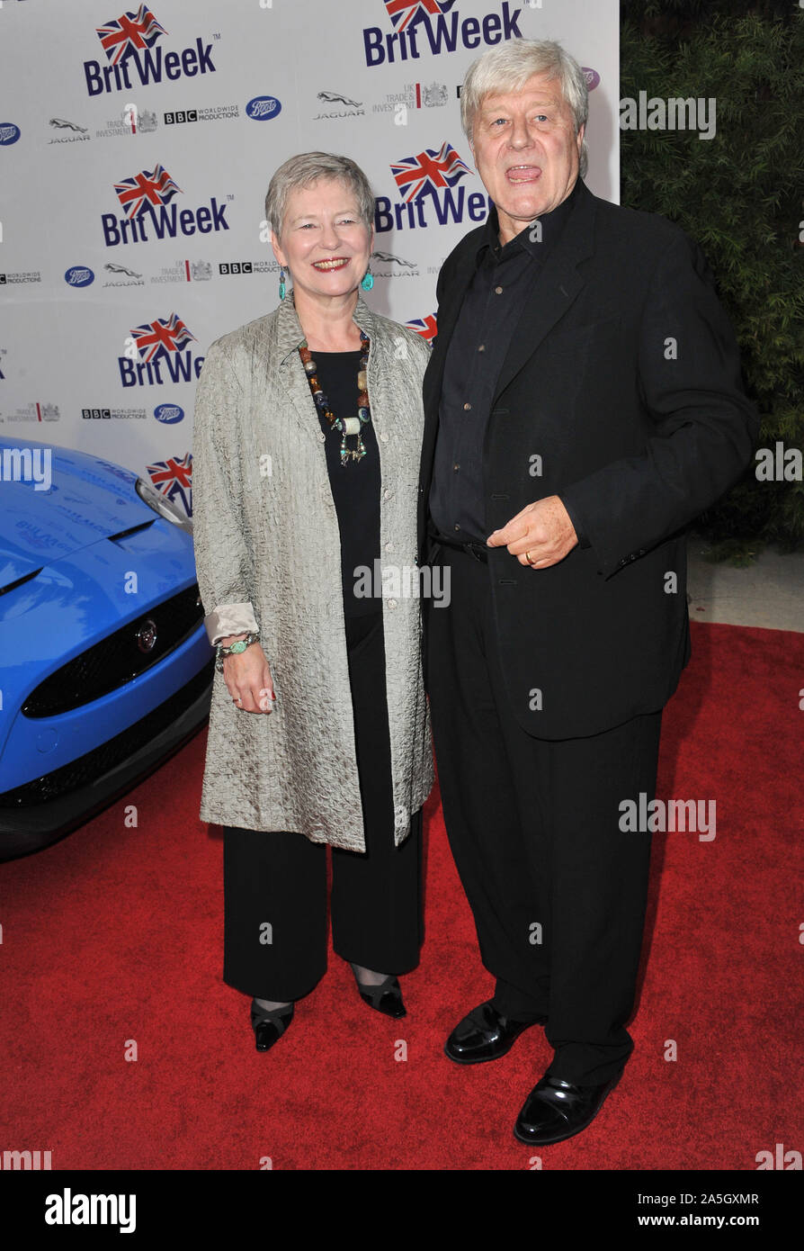 LOS ANGELES, CA. April 24, 2012: Martin Jarvis & British Consul General ...