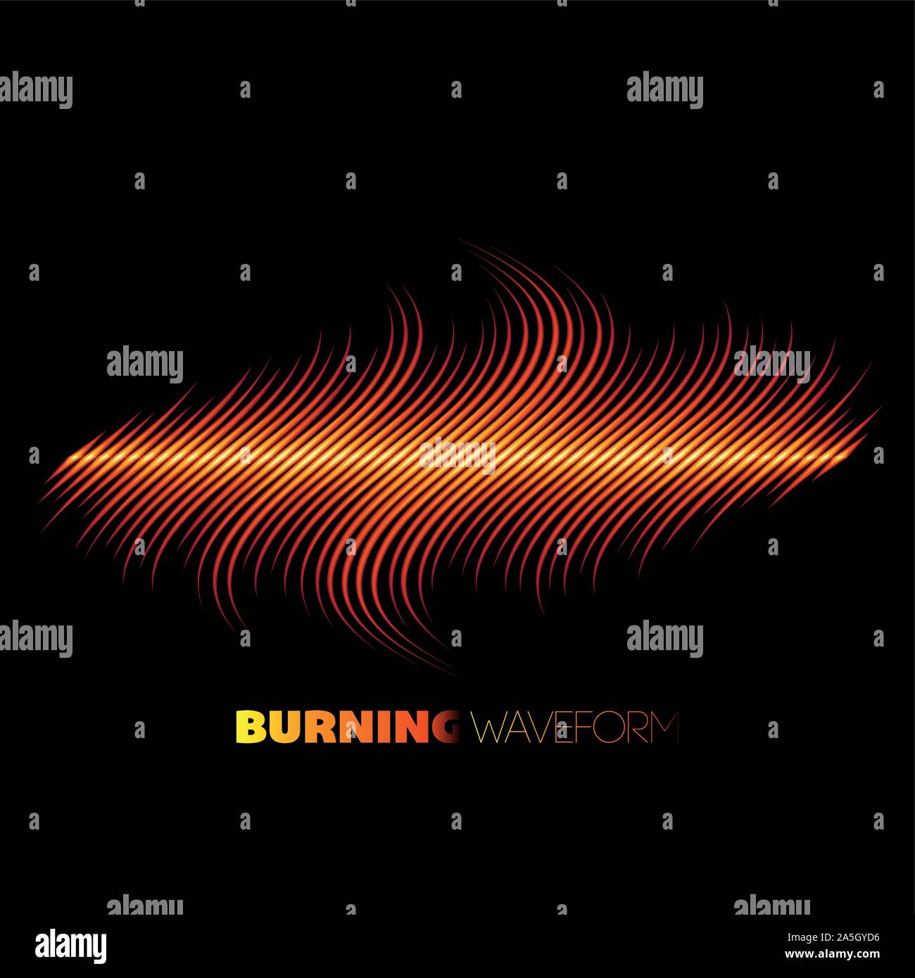 Sharp fire waveform Stock Vector Image & Art - Alamy