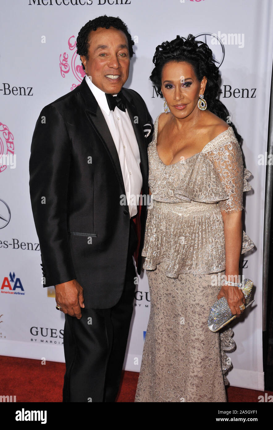 LOS ANGELES, CA. October 20, 2012: Smokey Robinson & wife Frances ...