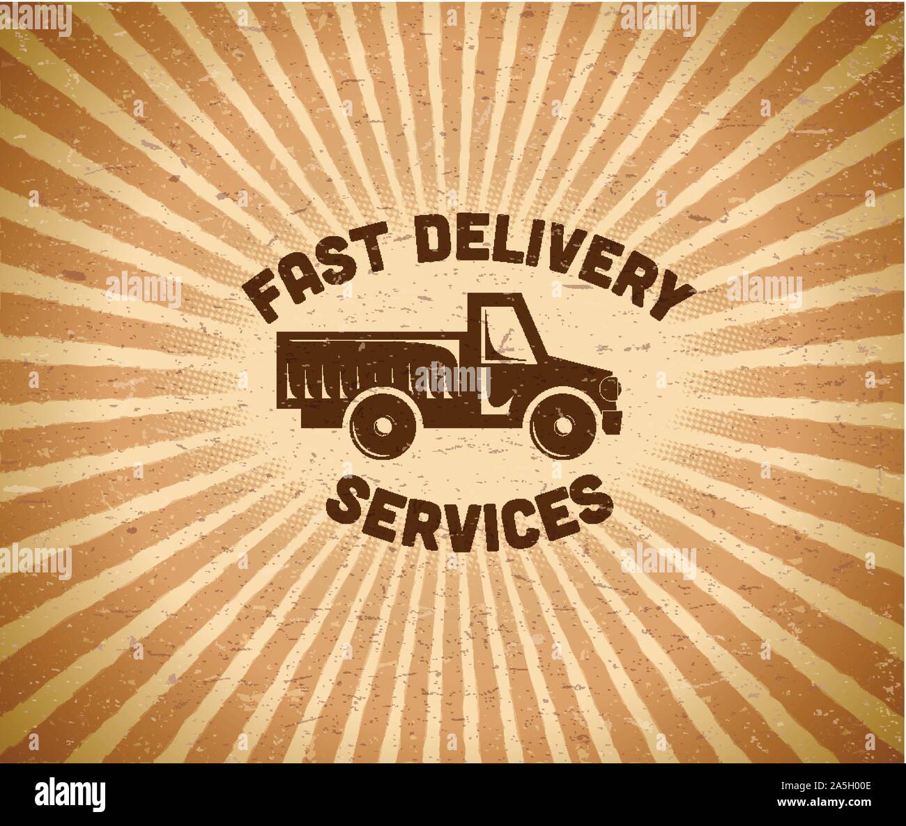 Delivery vintage label Stock Vector Image & Art - Alamy