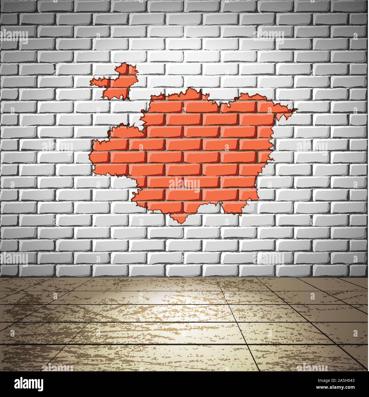 Pattern painted house wall Stock Vector Images - Alamy