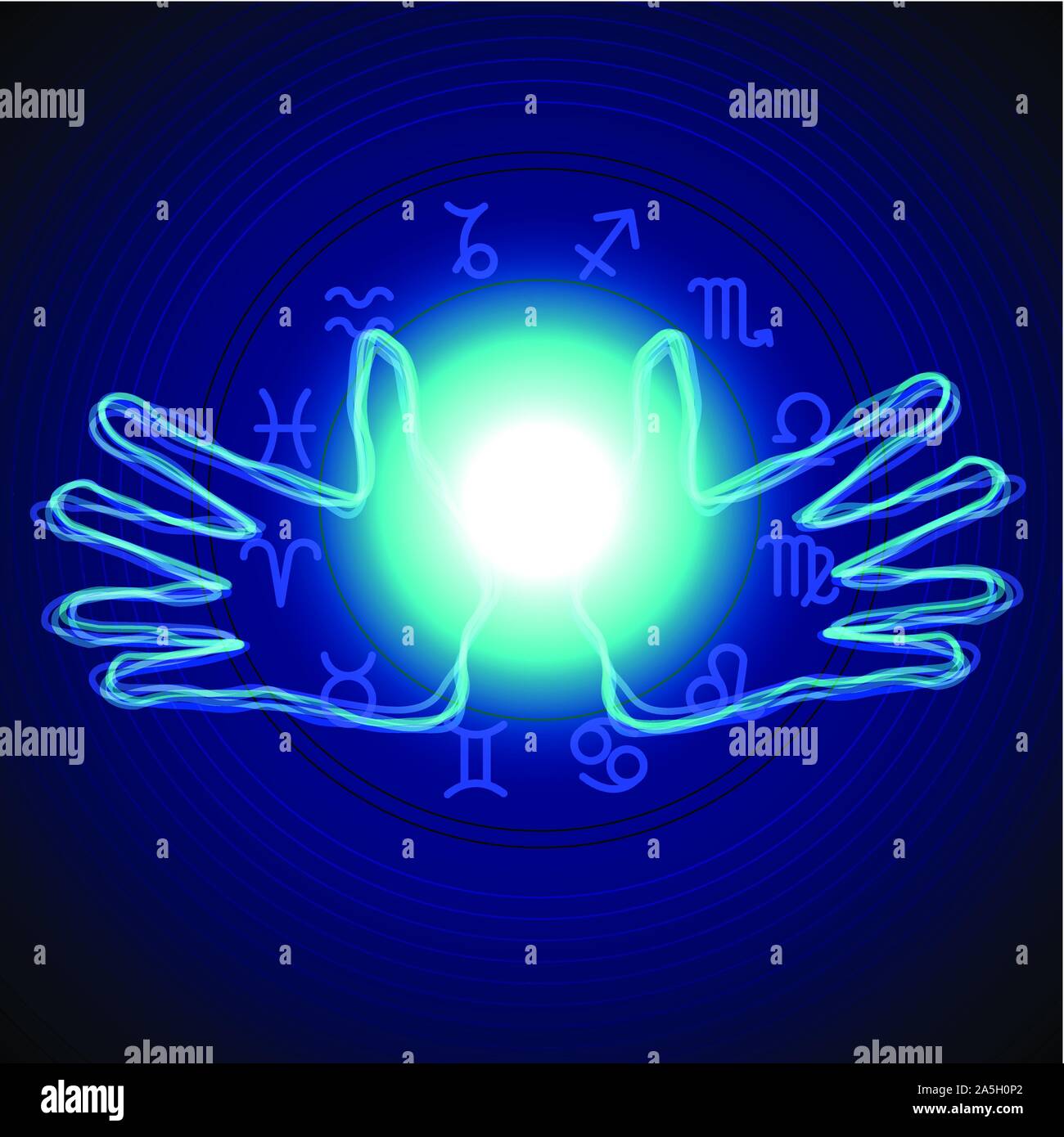Energy Hands Swirl High Resolution Stock Photography and Images - Alamy