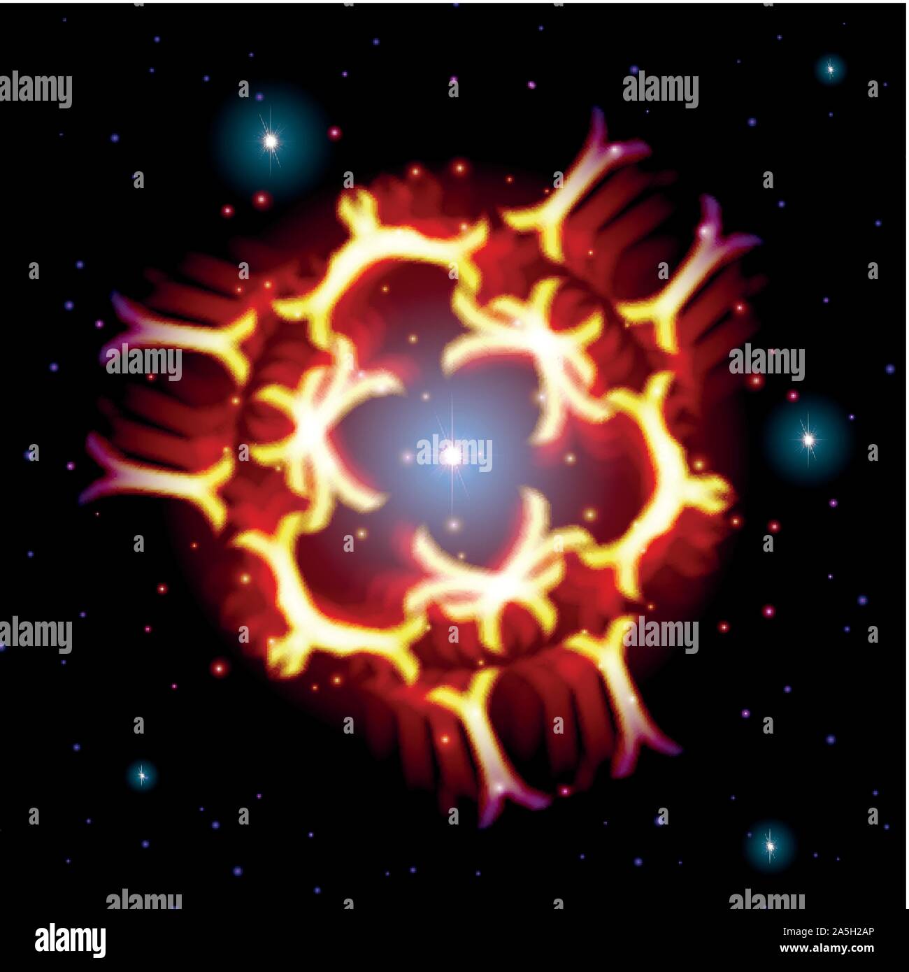 Mystic shiny star with sparkles Stock Vector Image & Art - Alamy