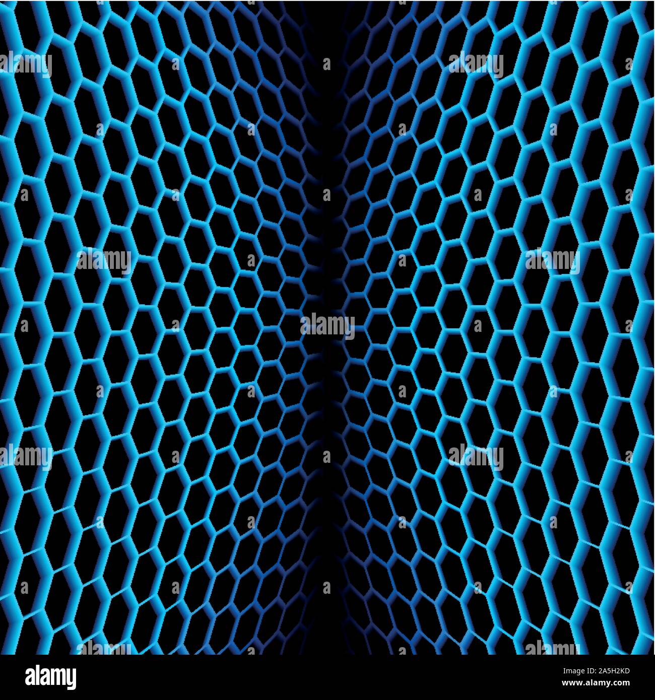 Abstract wavy net with hex cells Stock Vector Image & Art - Alamy