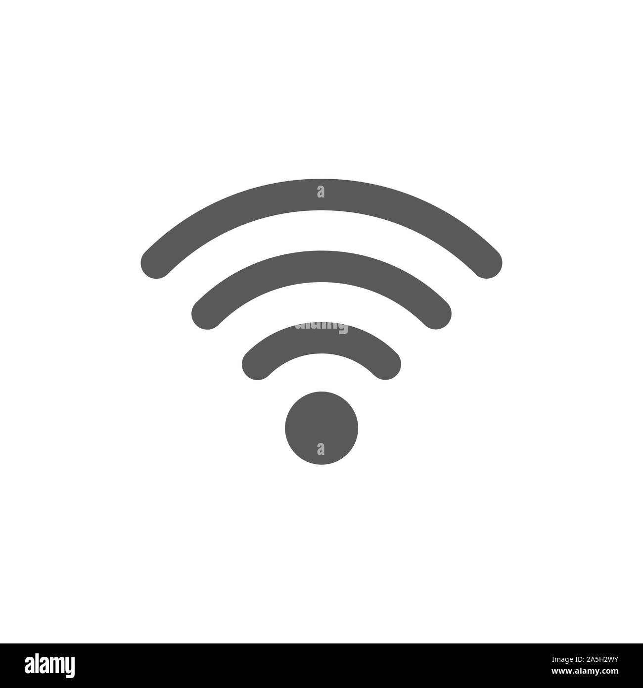 Wifi signal on computer Stock Vector Images - Alamy