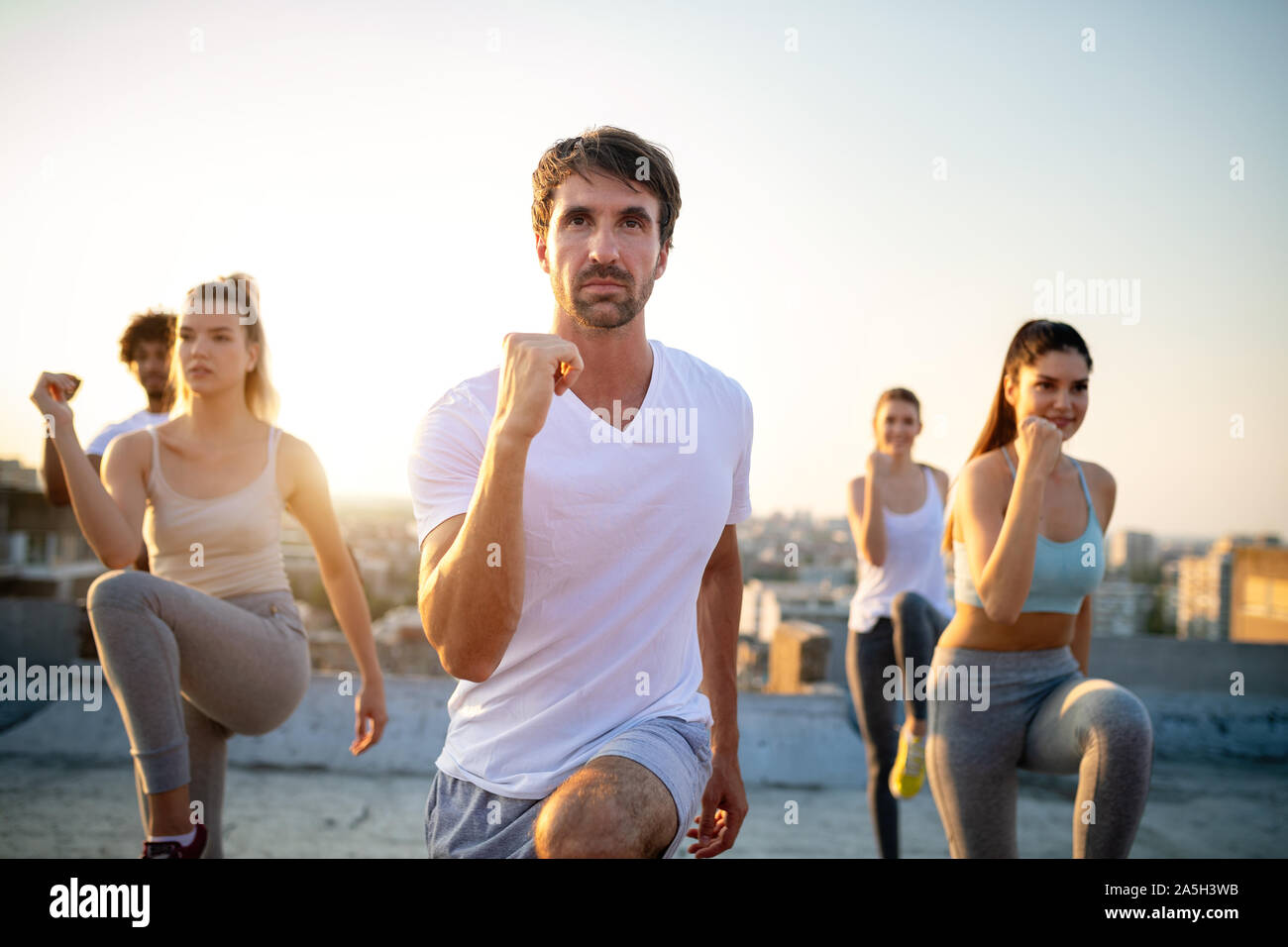 Group living together hi-res stock photography and images - Alamy