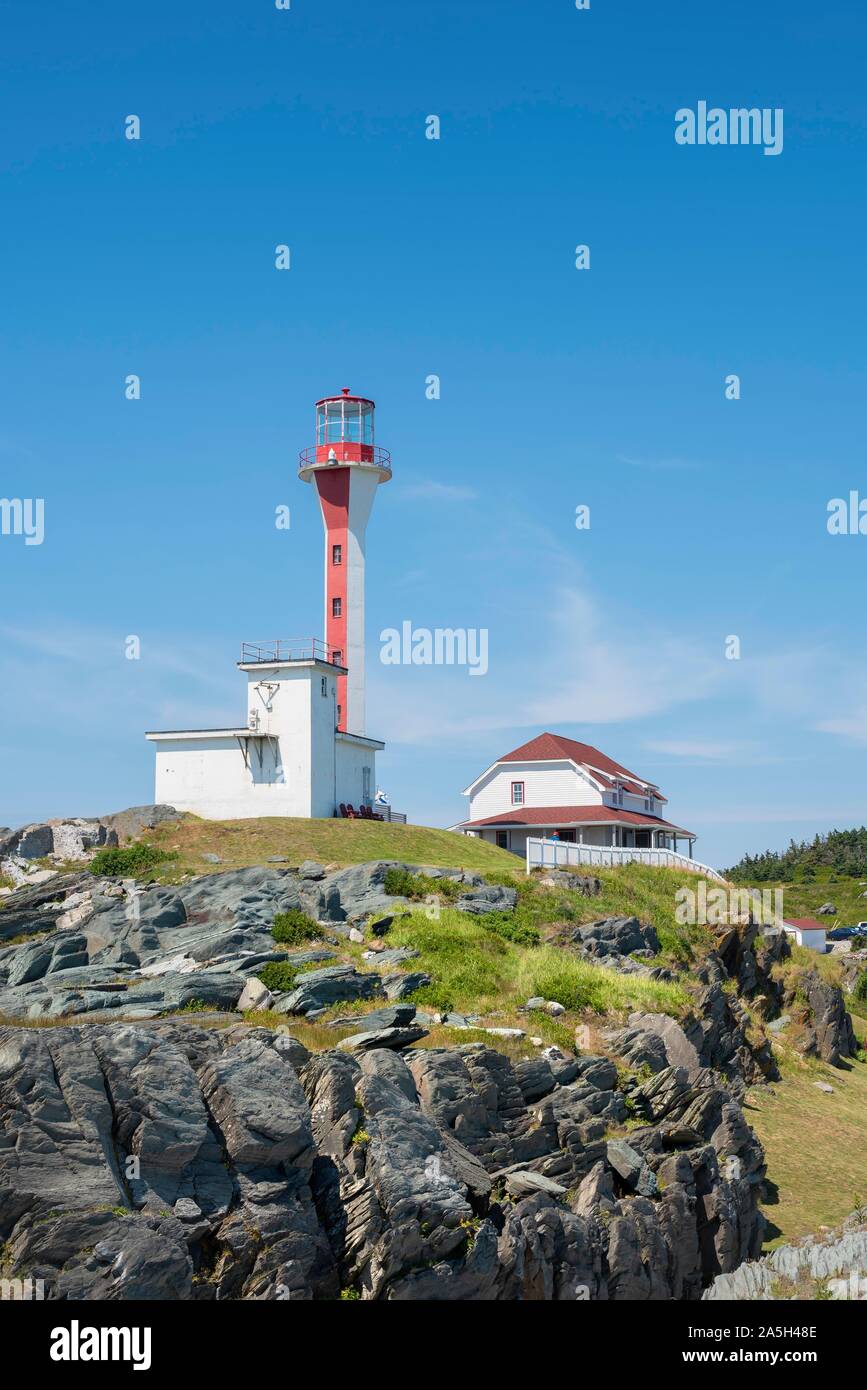 Cape Forchu Lighthouse, Yarmouth, Nova Scotia, Canada Stock Photo - Alamy