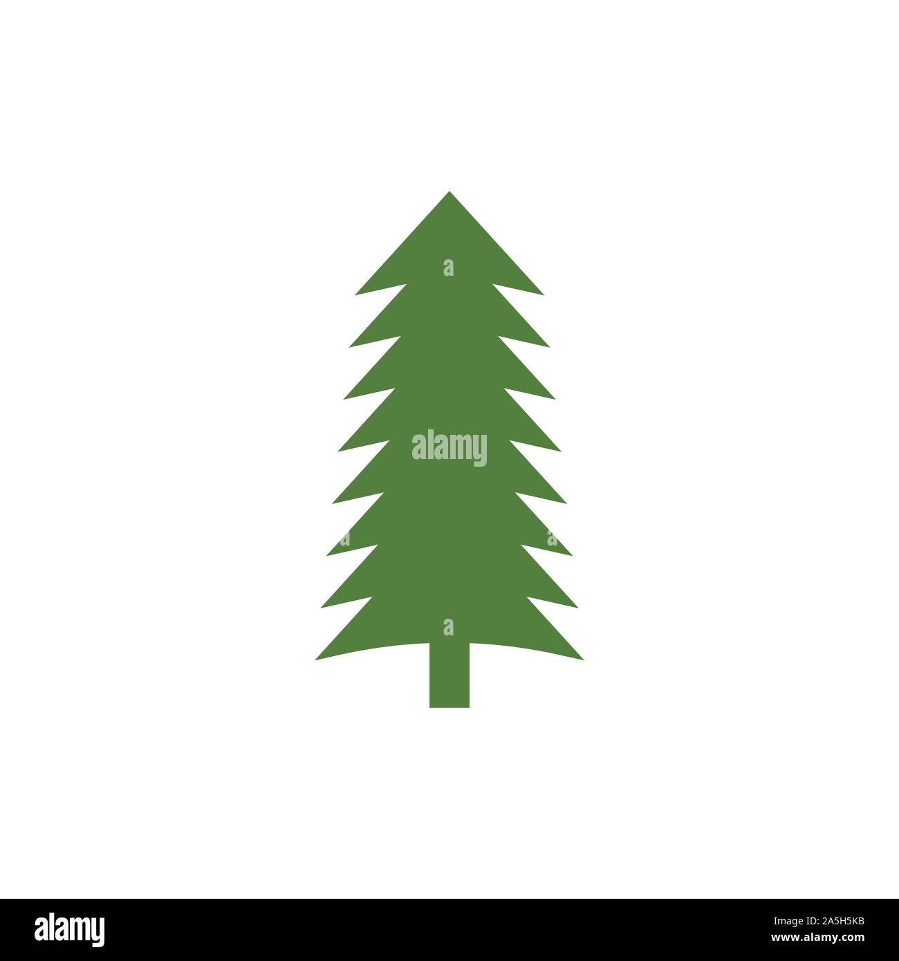 Cedar tree graphic design template vector isolated Stock Vector Image ...