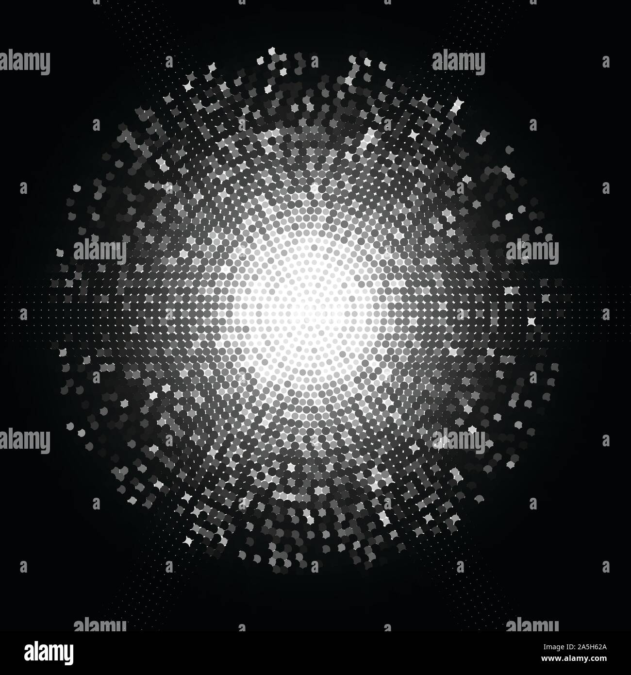 Halftone exposure effect. Vector abstract light Stock Vector Image ...