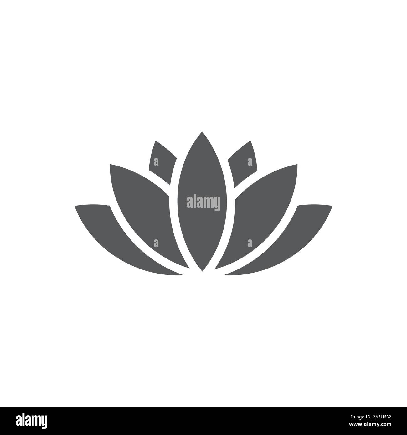 Lotus flower symbol on Stock Vector Images - Alamy
