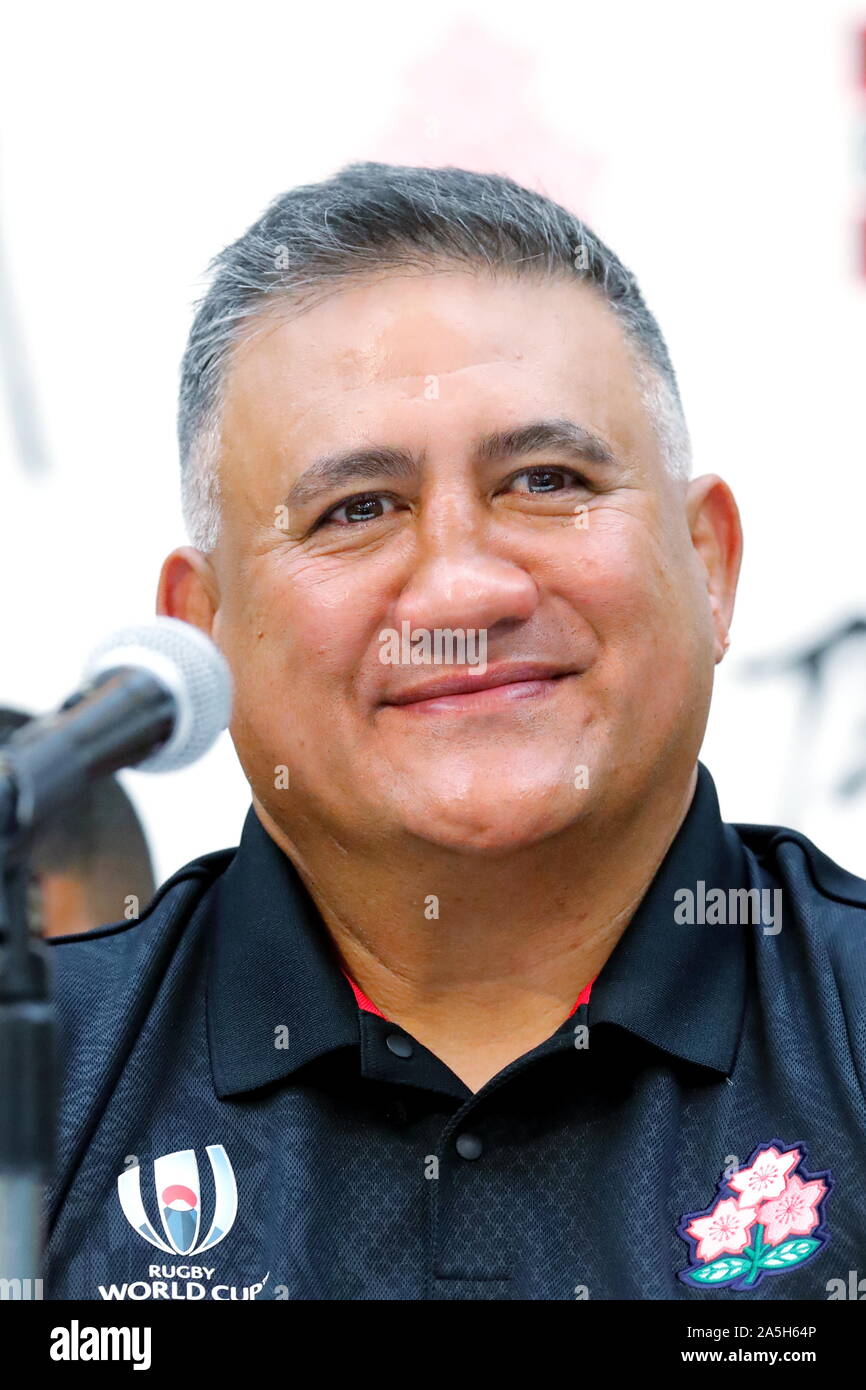 Tokyo, Japan. 21st Oct, 2019. Jamie Joseph (JPN) Rugby : Japan's rugby ...