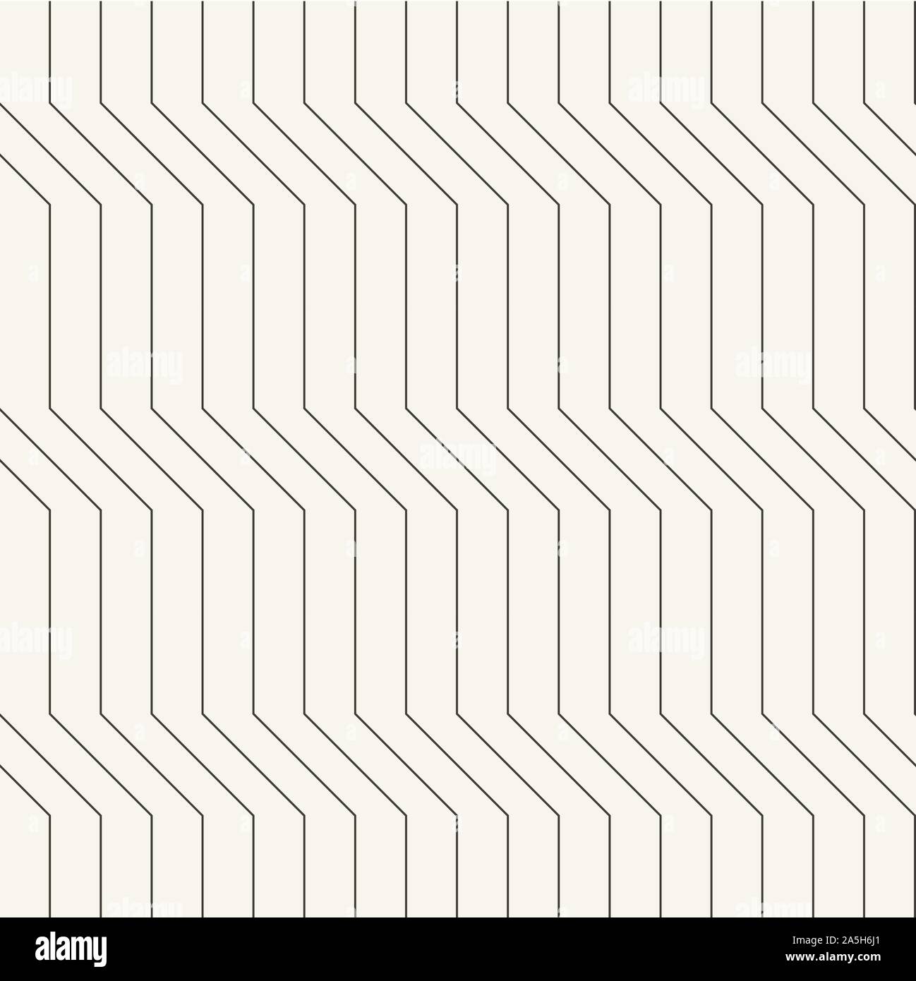 Vector seamless geometric pattern with regular lines. Monochrome ...