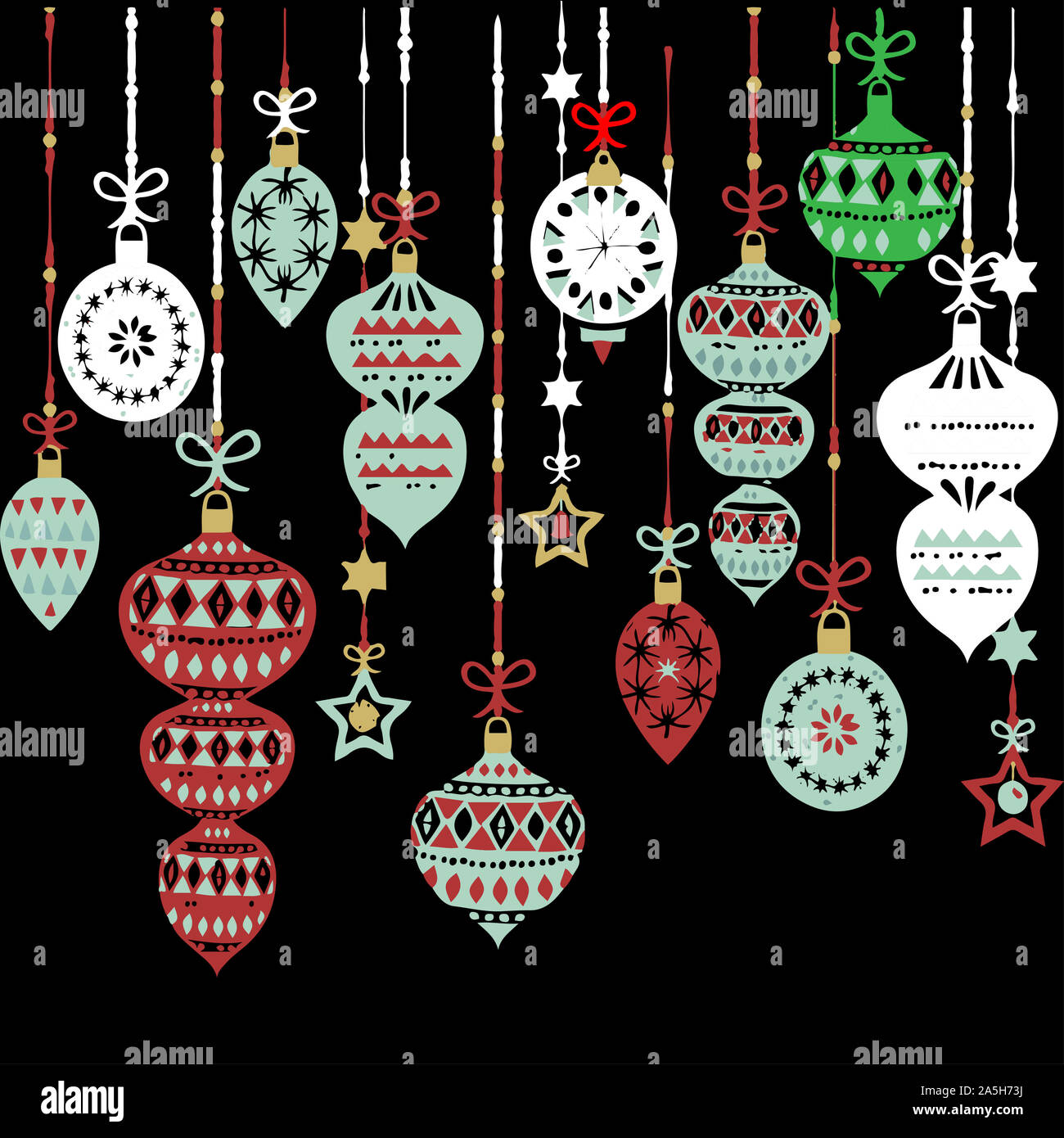 Abstract Christmas pattern background design Stock Photo - Alamy