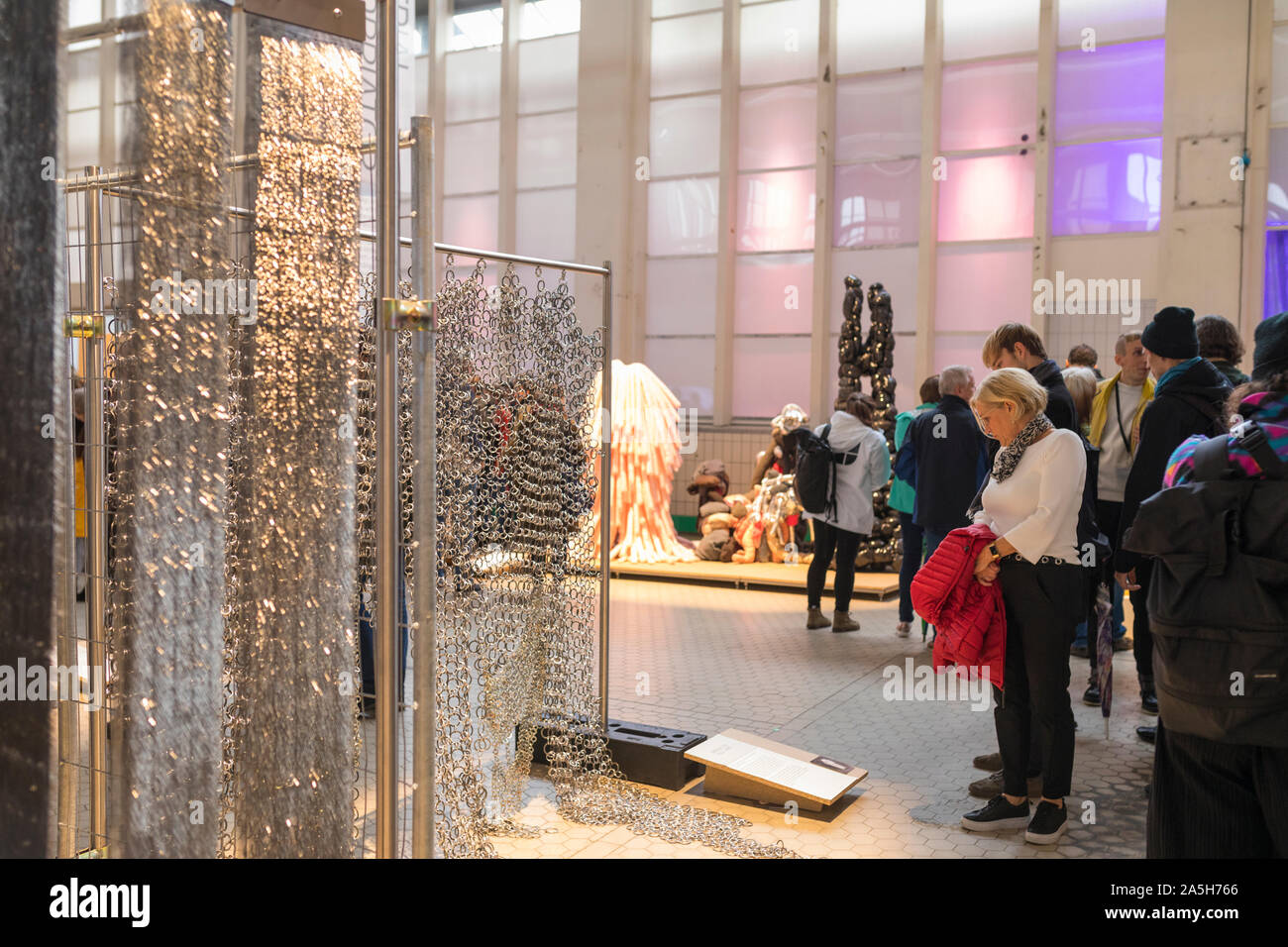 People visit the graduation show at the famous Dutch Design Week in ...