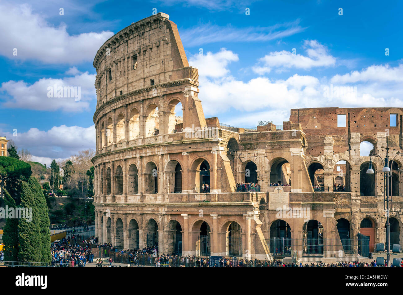 Colosseum street view hi-res stock photography and images - Alamy