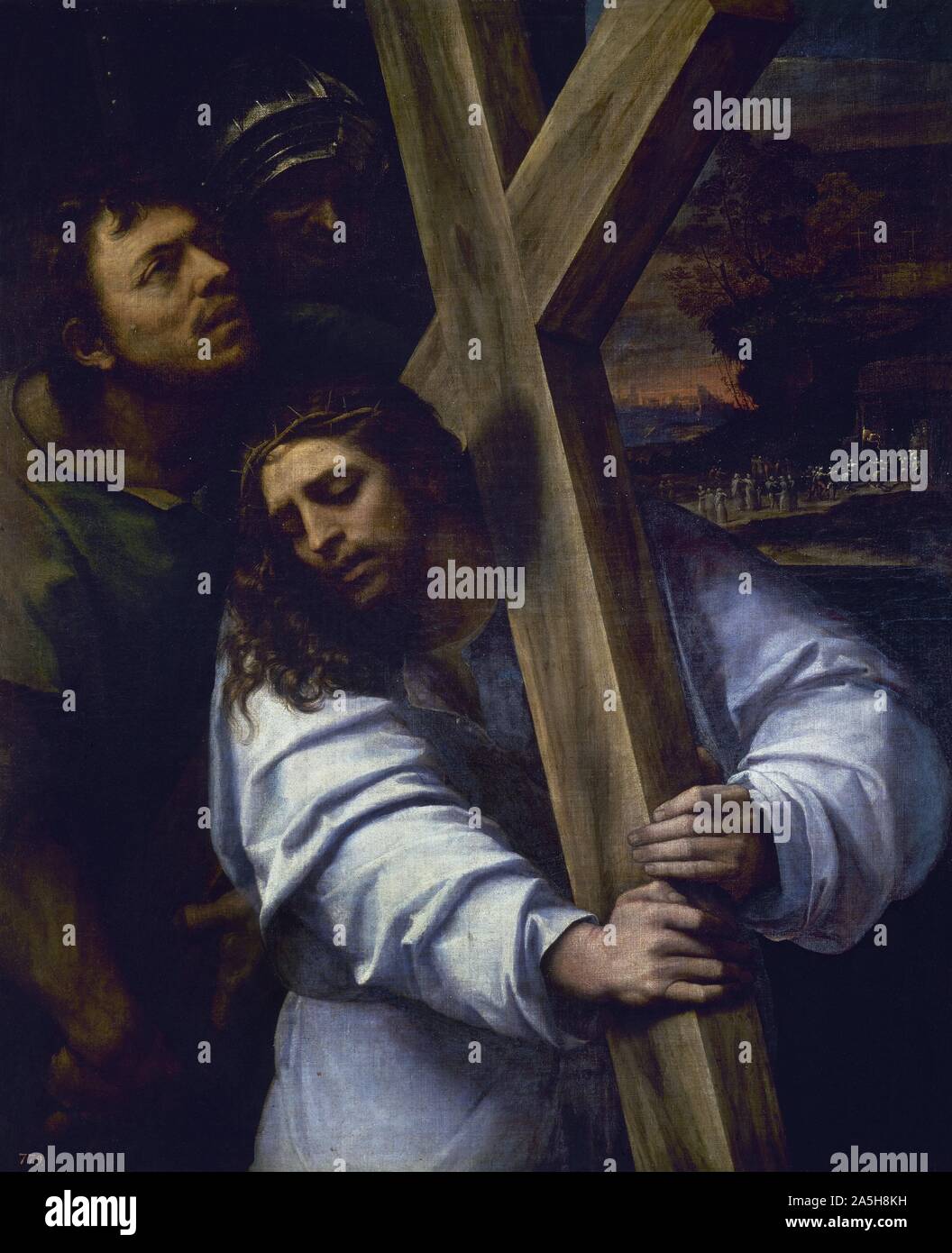 Jesus Carrying the Cross - ca. 1516 - 121x100 cm - oil on panel ...
