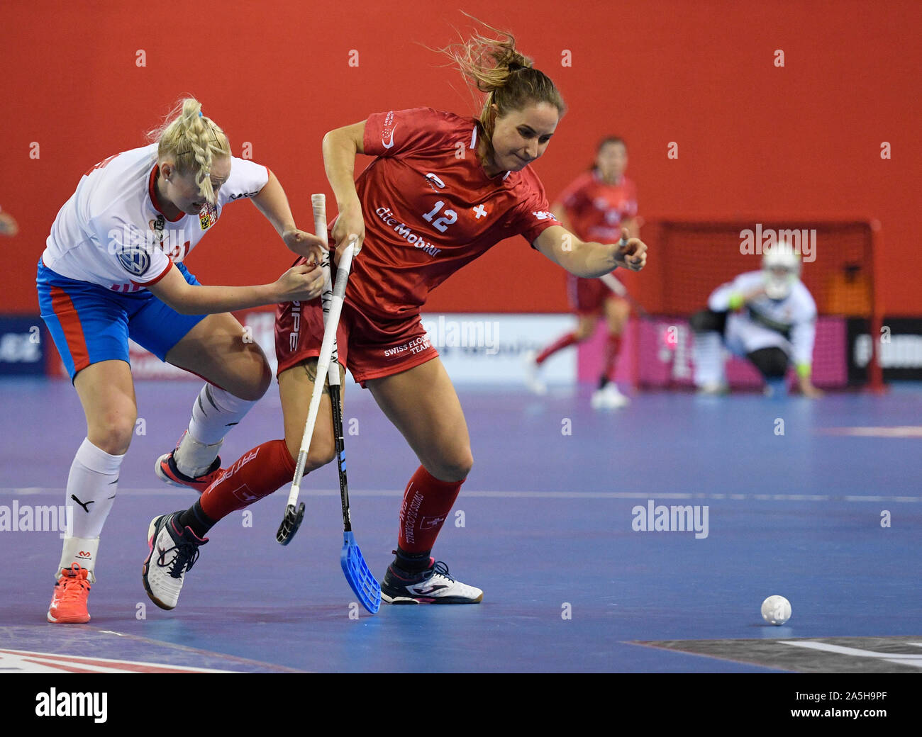 Prague, Czech Republic. 19th Oct, 2019. L-R Martina Rapkova (CZE) and ...