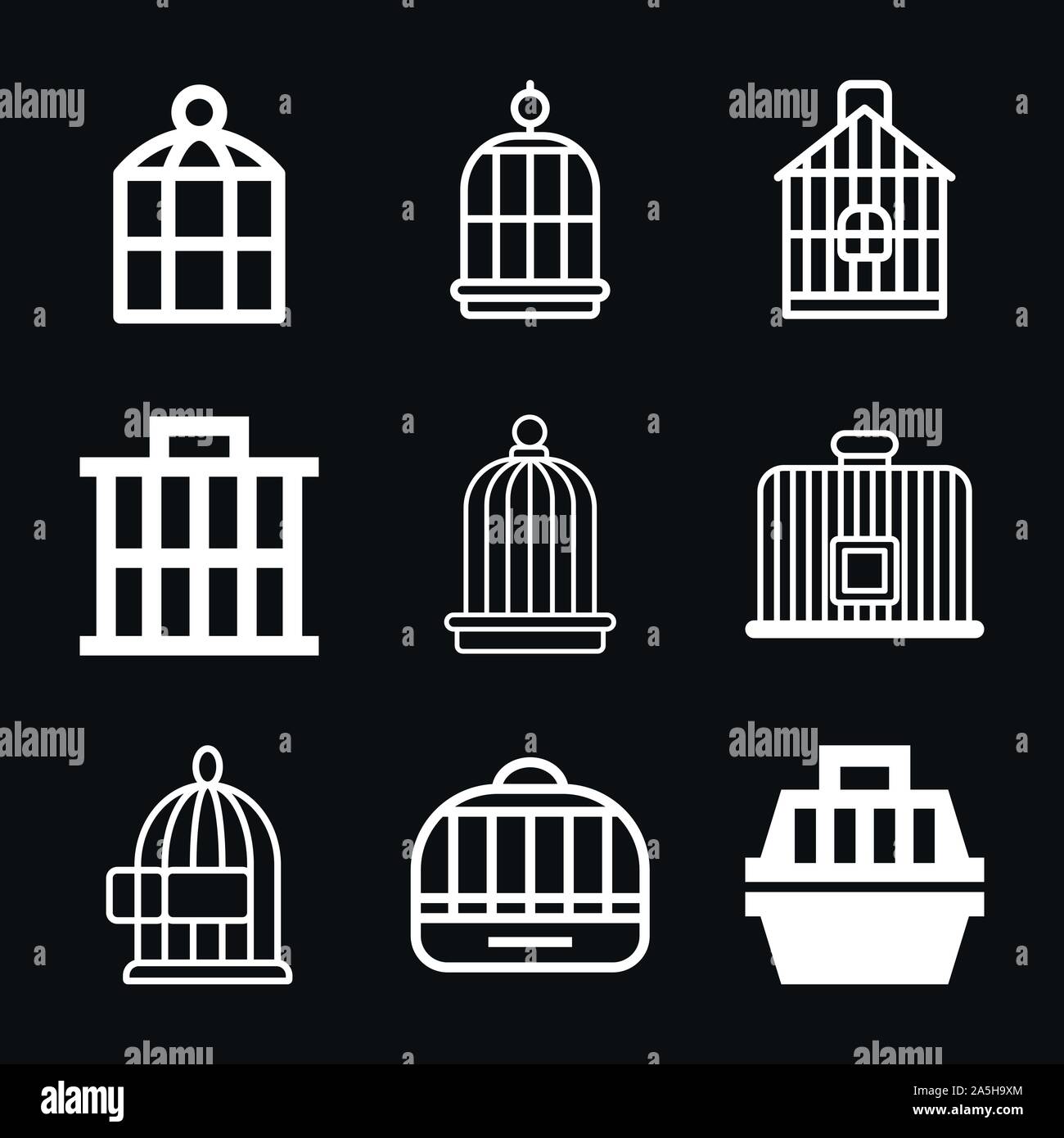 Bird cage icon for your design, logo. Vector illustration Stock Vector ...