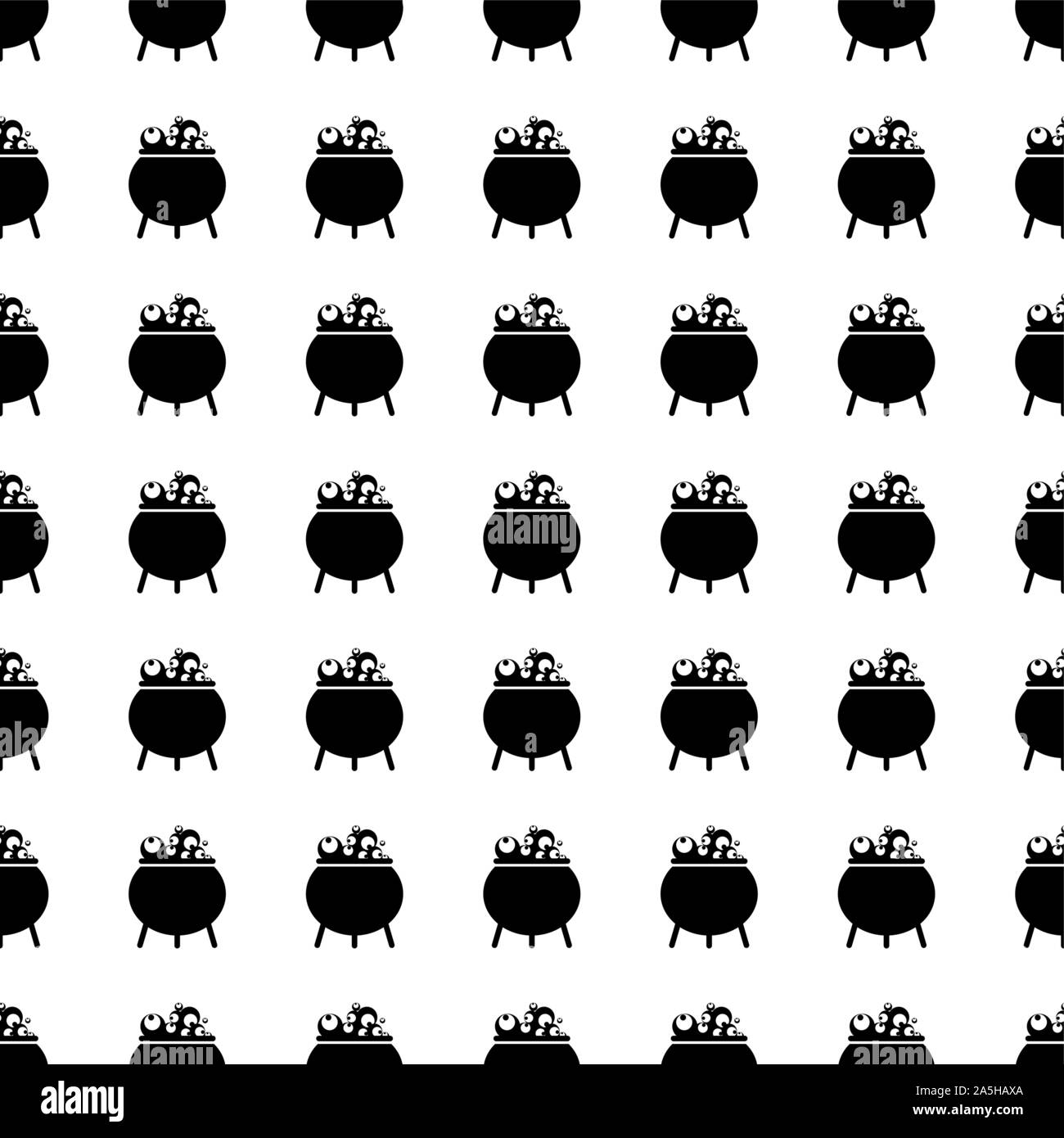 Flat cartoon Vector Halloween seamless pattern background Stock Vector ...