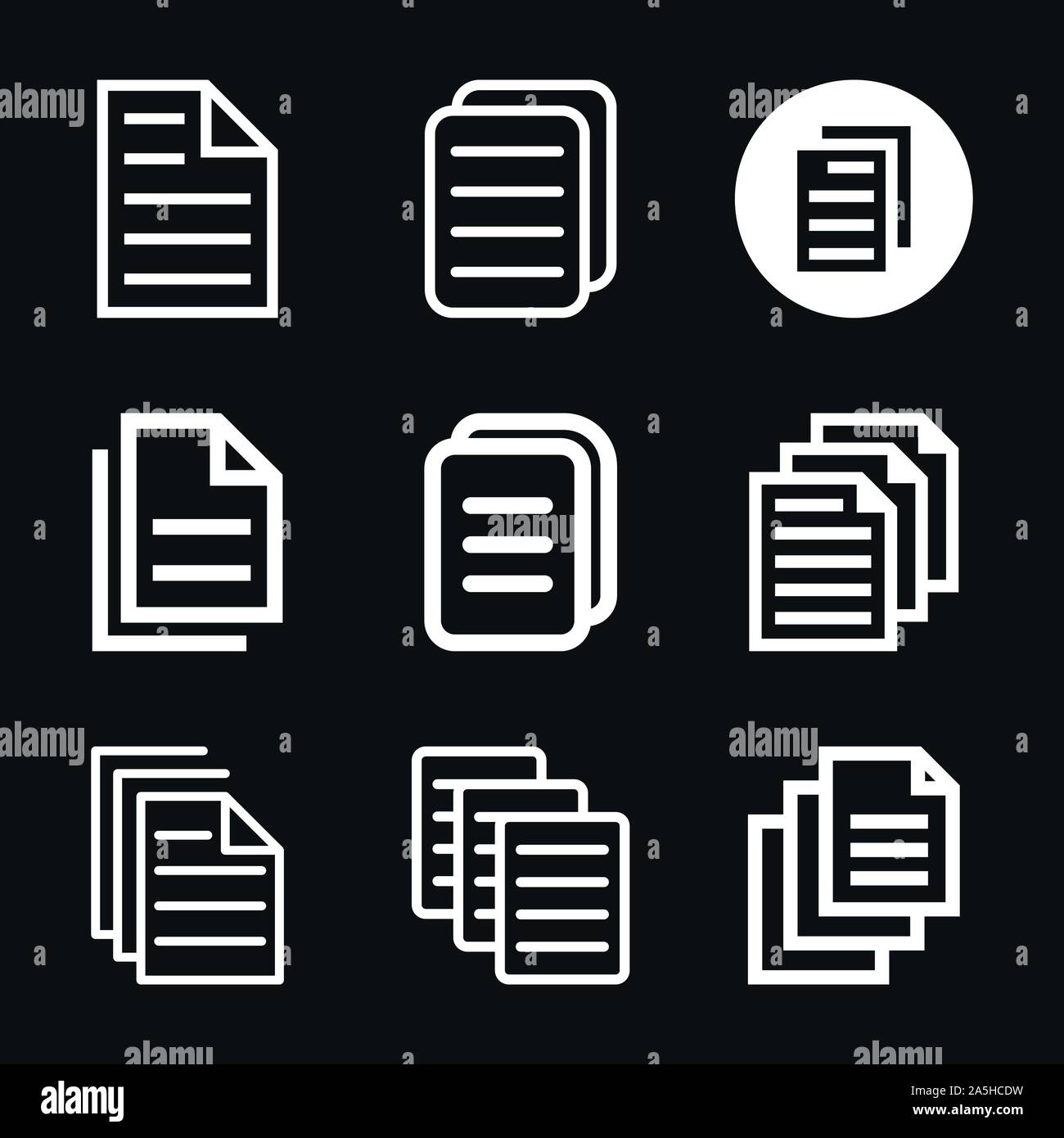 Document flat icon, Document vector icon. Illustration for graphic and ...