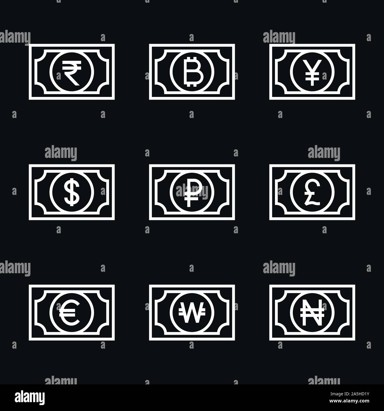 Money Currency Icon design template. Vector EPS Stock Vector Image ...
