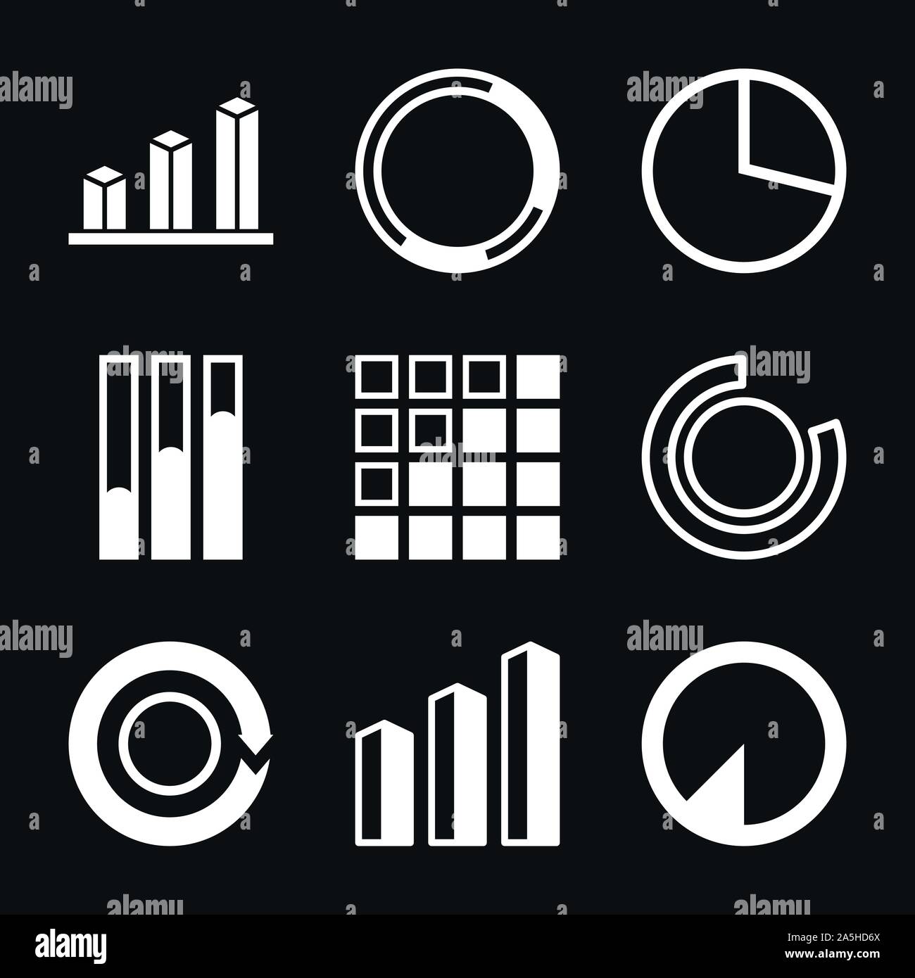 Graph and Diagram icon. Analytics and business symbols Stock Vector ...