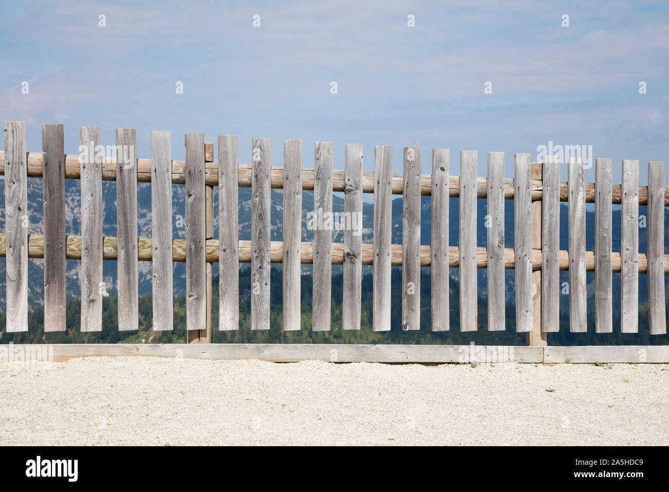 Austria wooden fence hi-res stock photography and images - Alamy
