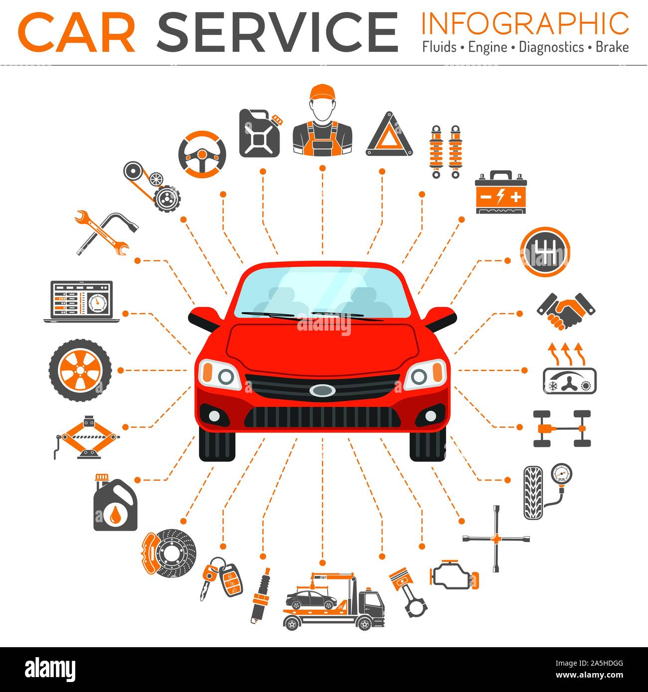 Car Service Infographics Stock Vector Image & Art - Alamy