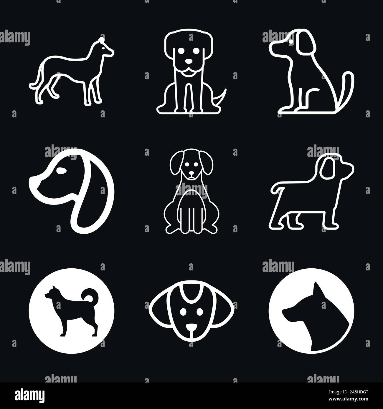 Dog icon. Vector element for your design Stock Vector Image & Art - Alamy